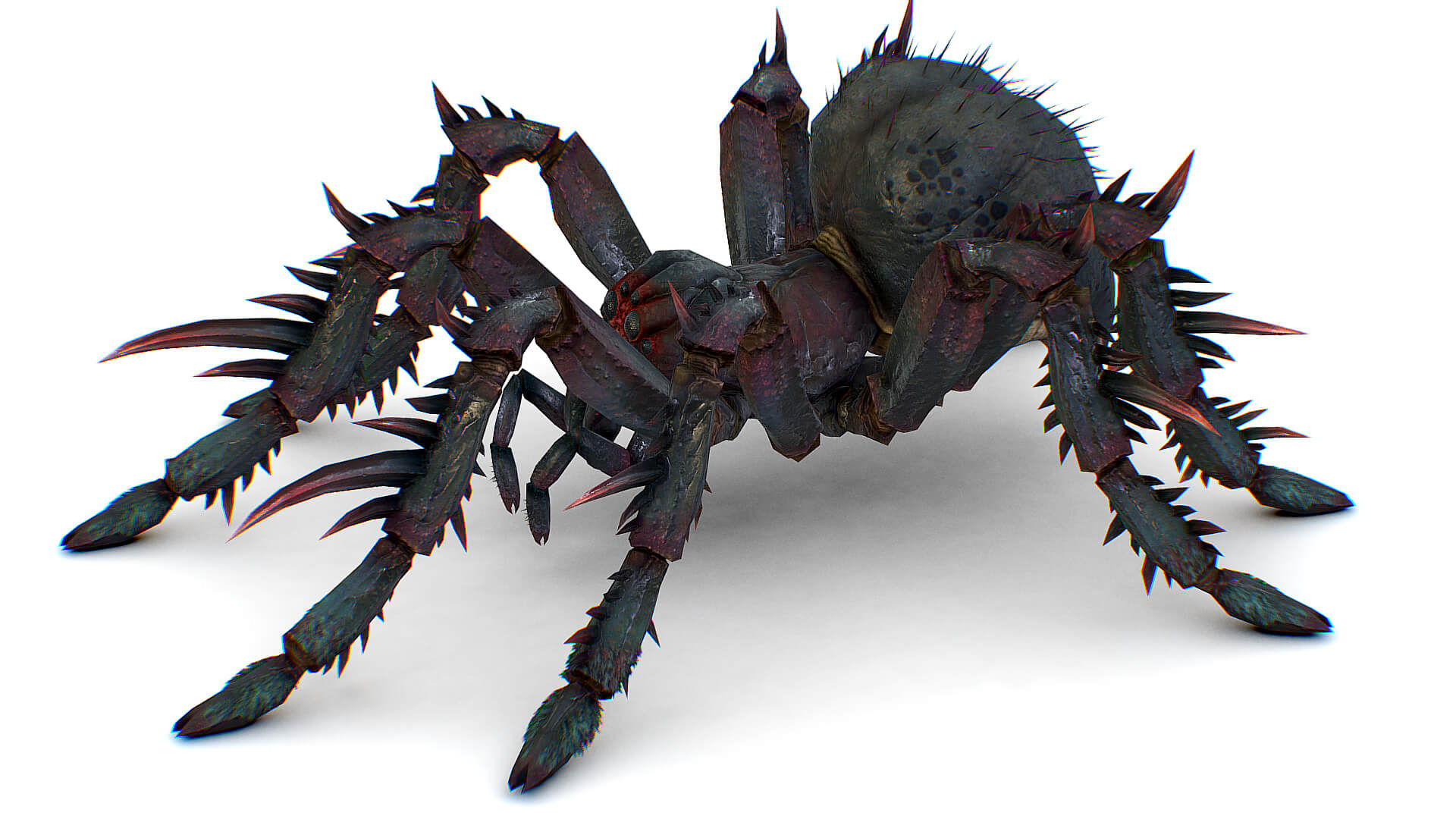 Black Fantasy Spider Monster Creature Giant Arachnid - 3D Model by ...