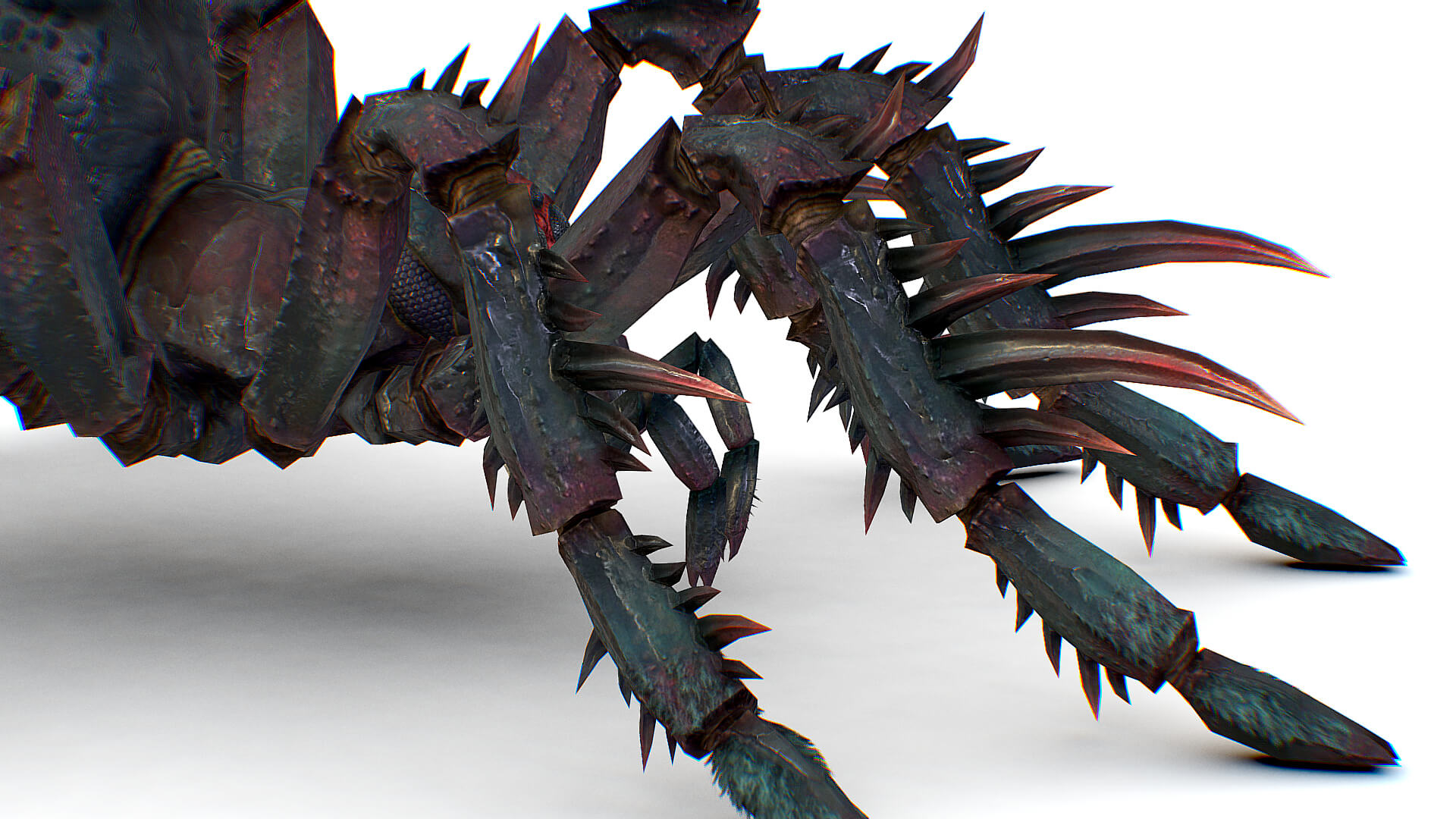 Black Fantasy Spider Monster Creature Giant Arachnid - 3D Model by ...