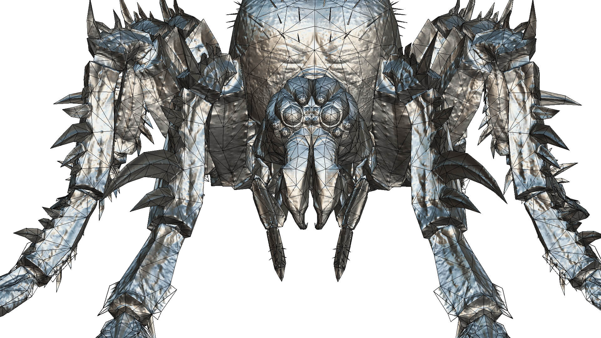 Black Fantasy Spider Monster Creature Giant Arachnid - 3D Model by ...