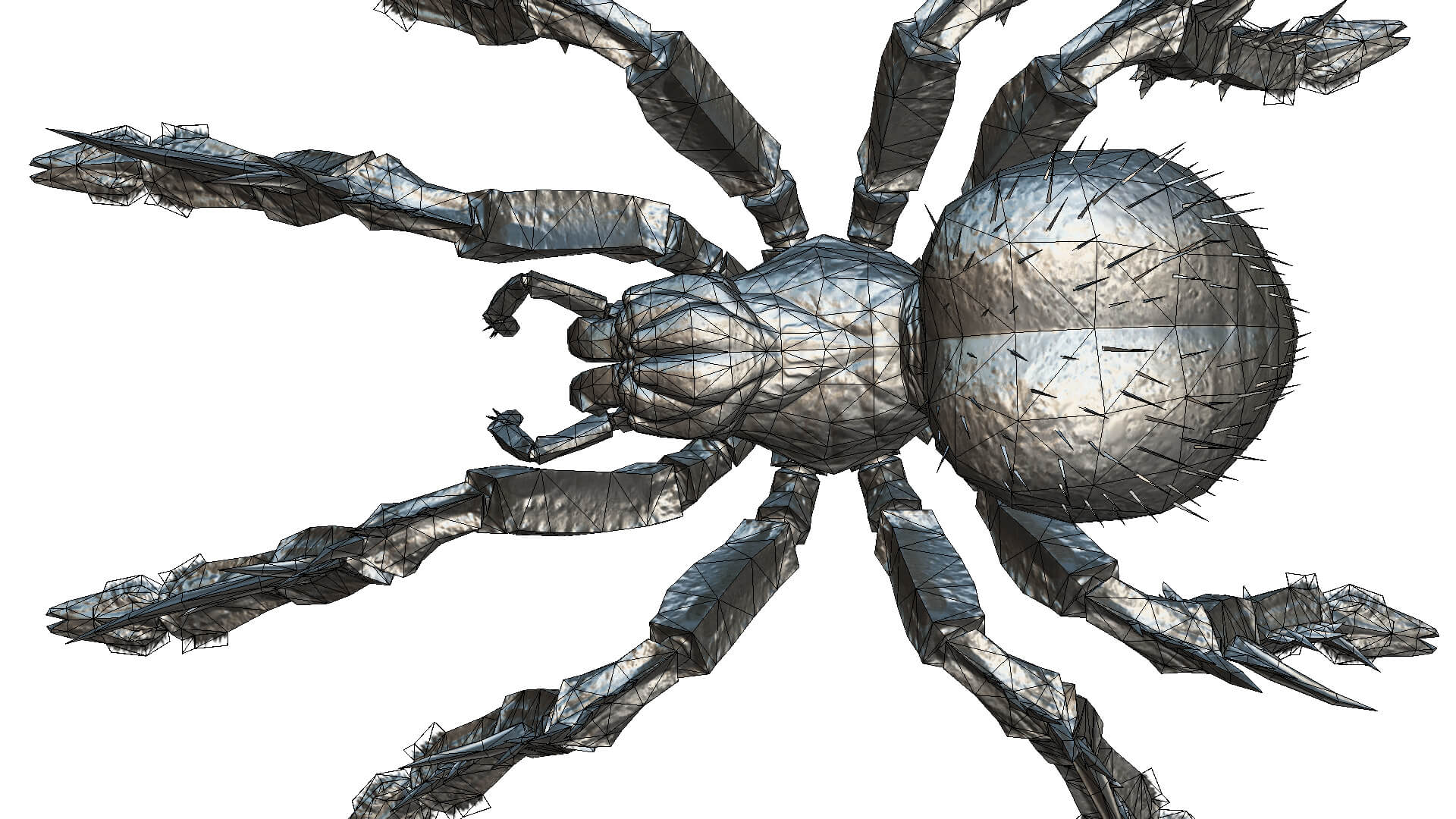 Black Fantasy Spider Monster Creature Giant Arachnid - 3D Model by ...