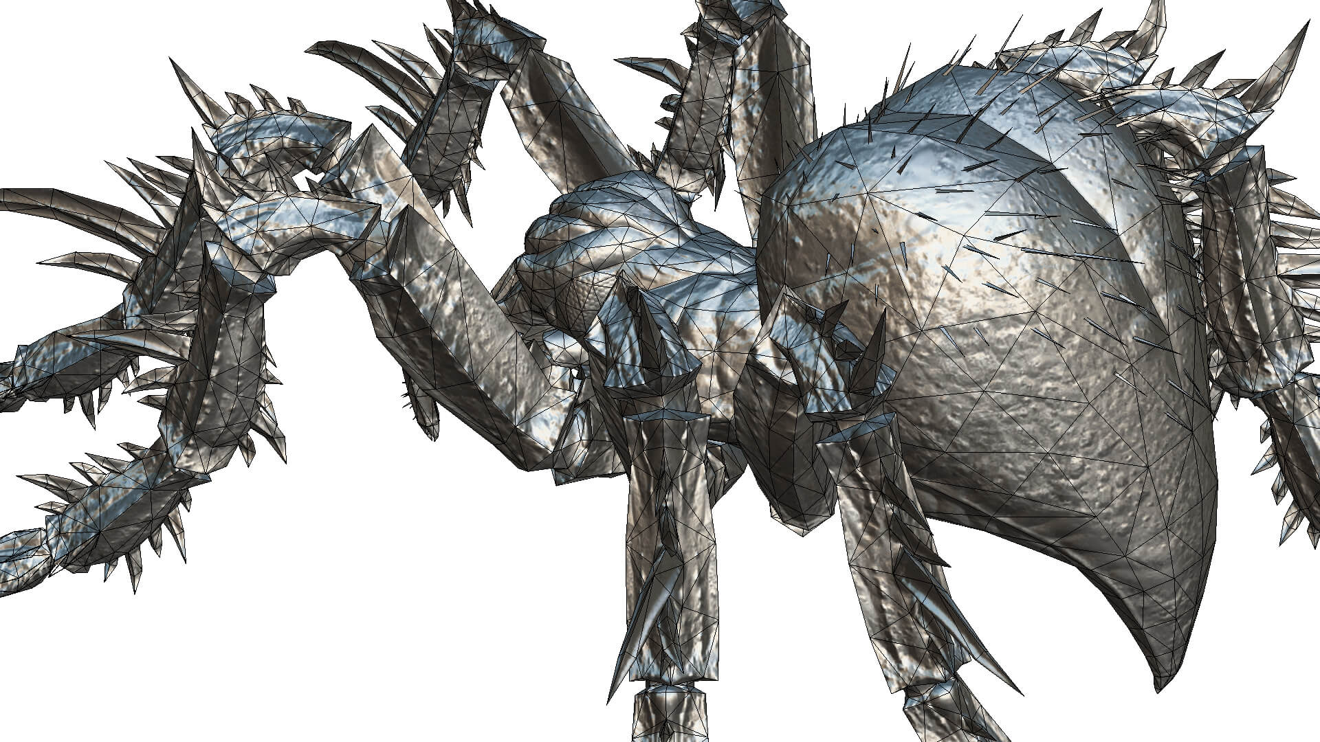Black Fantasy Spider Monster Creature Giant Arachnid - 3D Model by ...