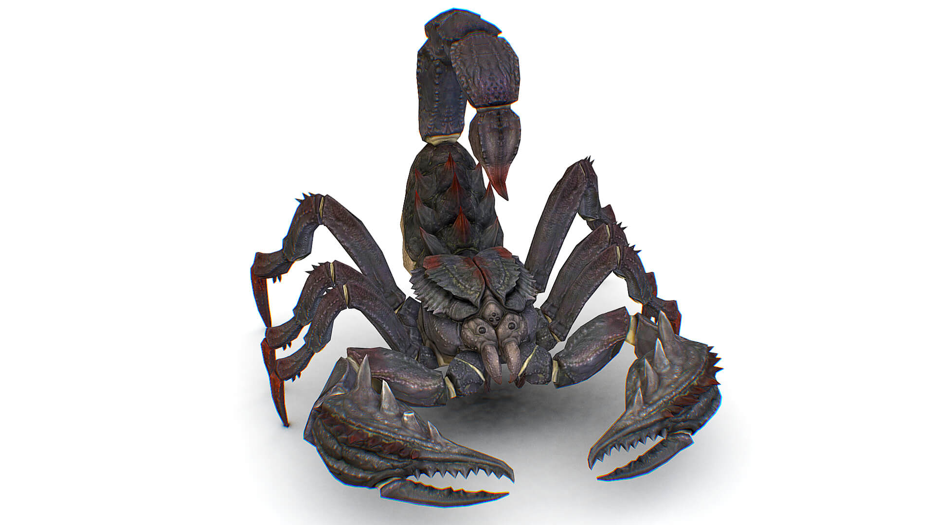 Black Giant Black Scorpion Pandinus Dictator Arthropod - 3D Model by ...