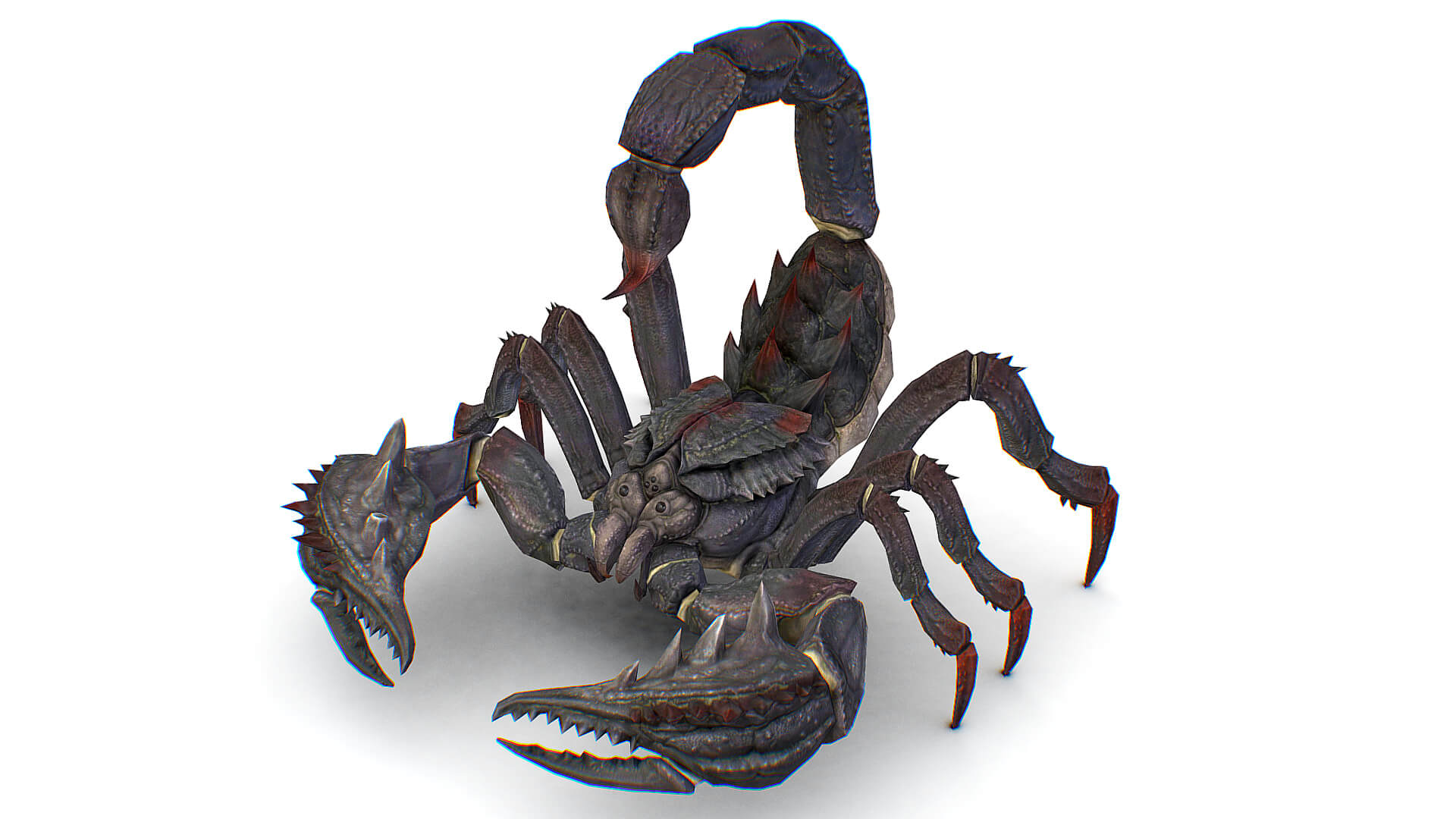 Black Giant Black Scorpion Pandinus Dictator Arthropod - 3D Model by ...