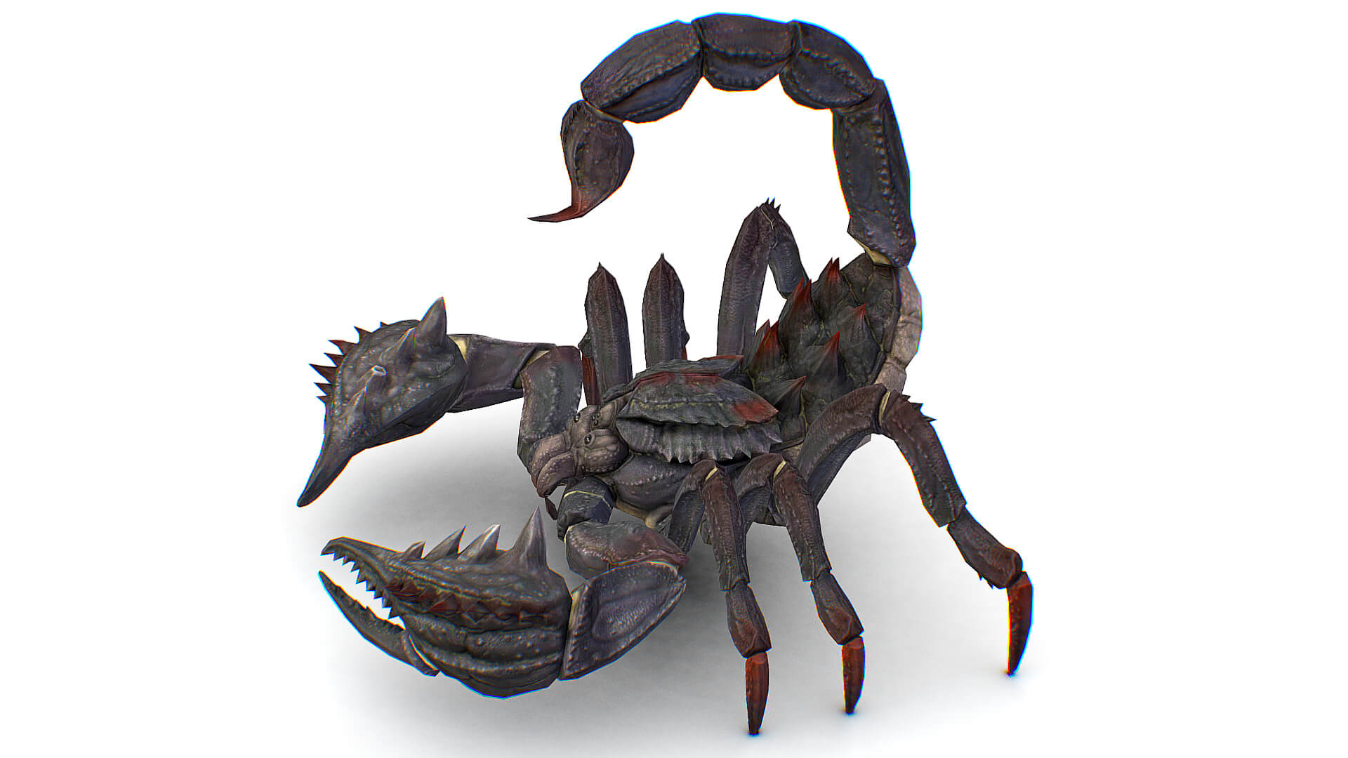 Black Giant Black Scorpion Pandinus Dictator Arthropod - 3D Model by ...