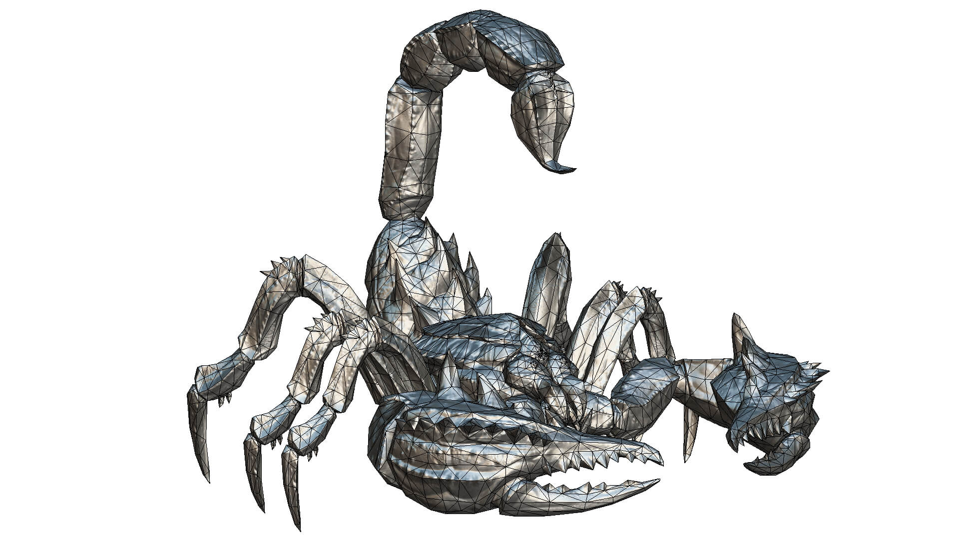 Black Giant Black Scorpion Pandinus Dictator Arthropod - 3D Model by ...