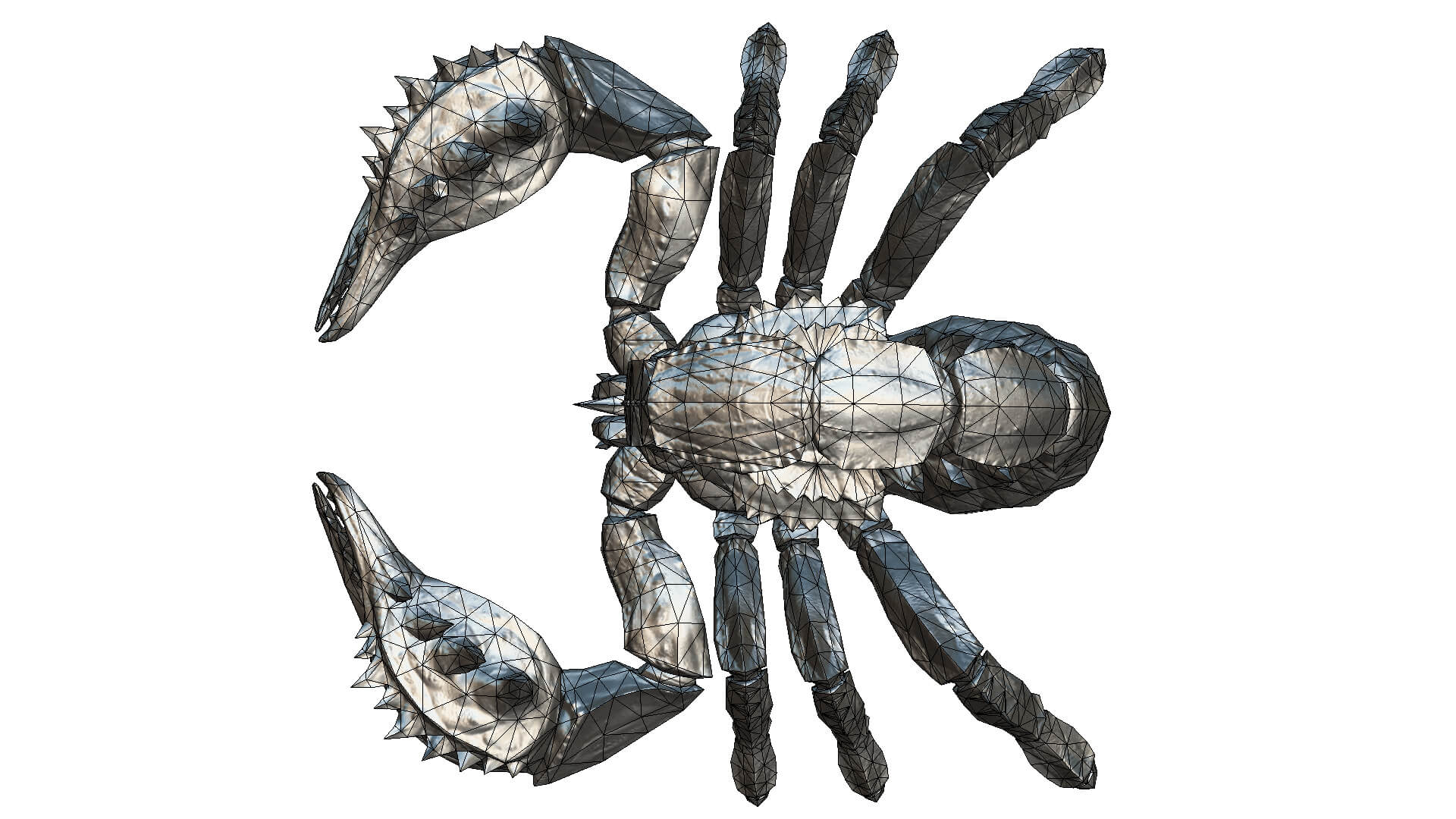 Black Giant Black Scorpion Pandinus Dictator Arthropod - 3D Model by ...