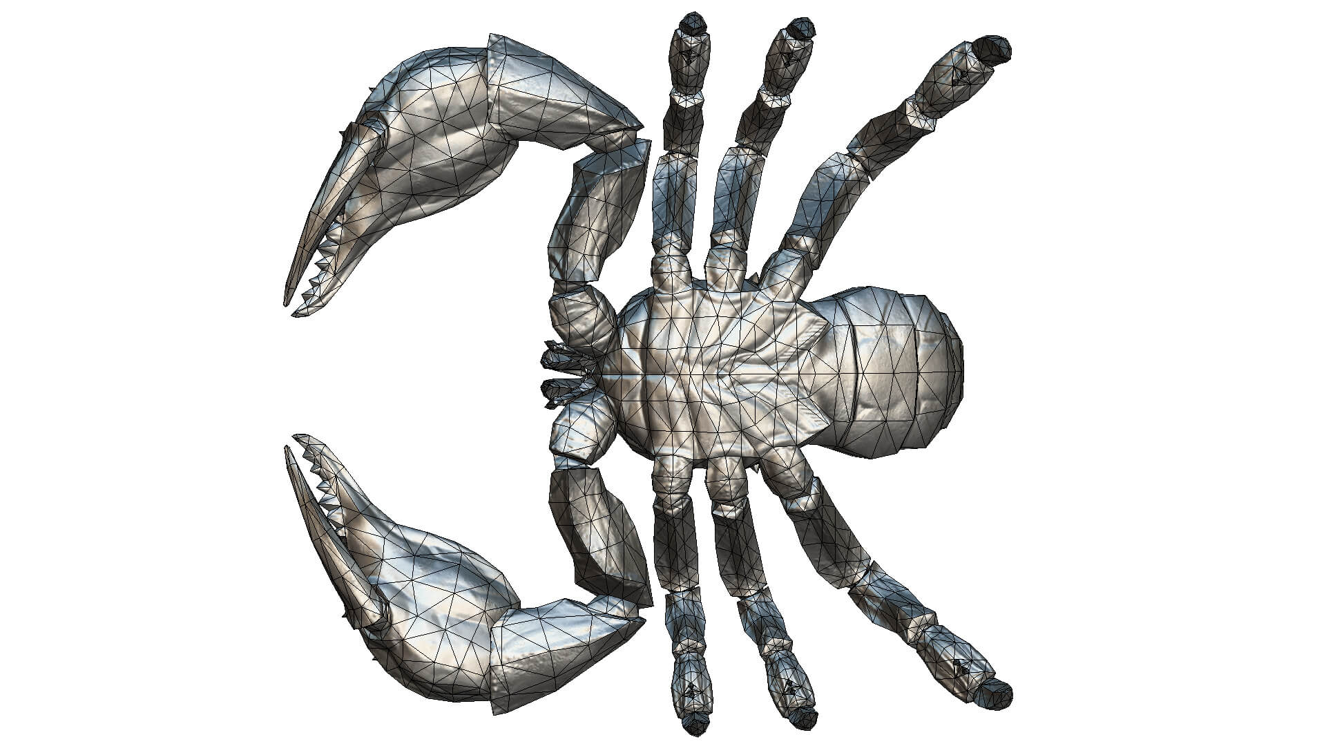 Black Giant Black Scorpion Pandinus Dictator Arthropod - 3D Model by ...