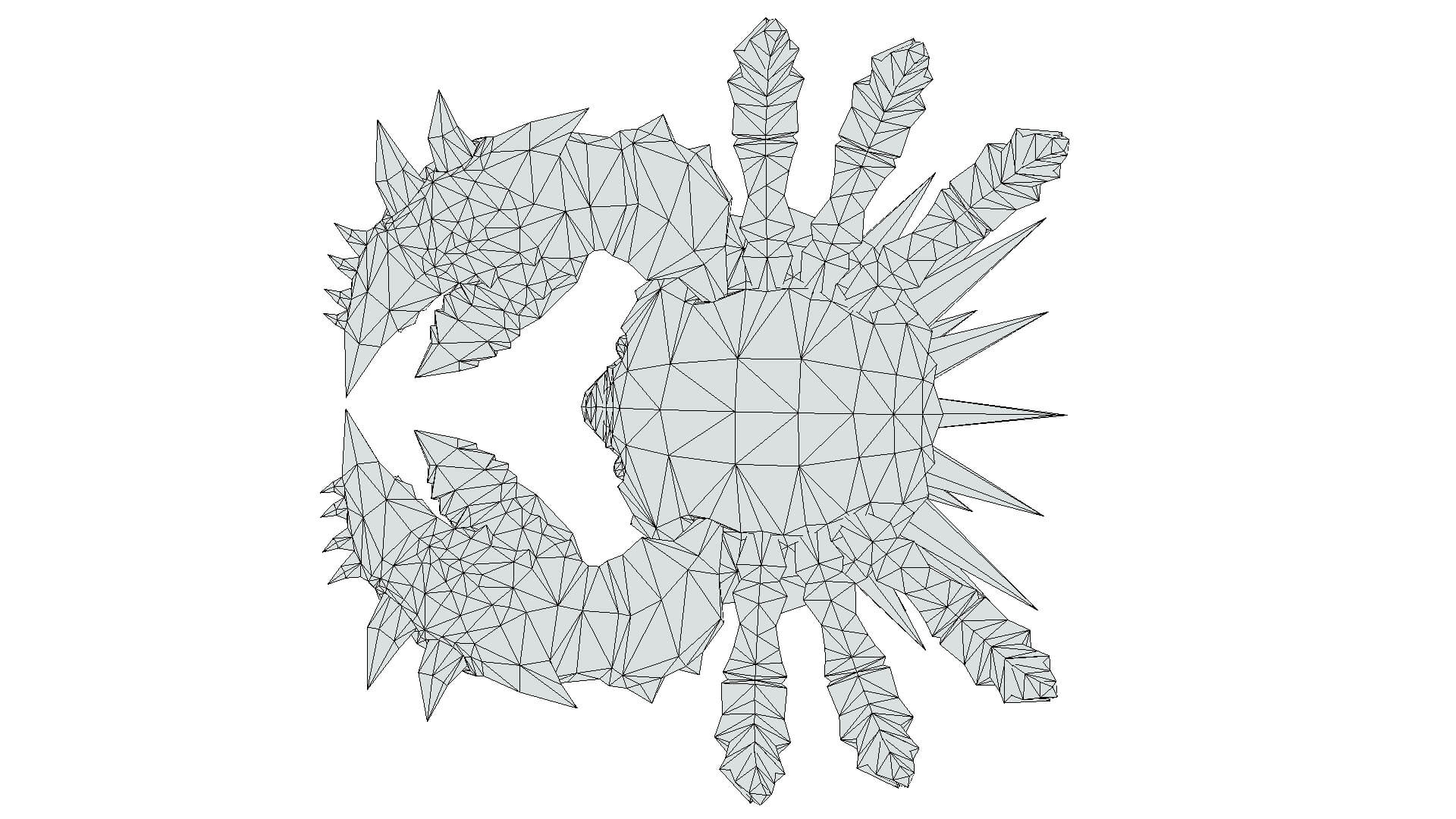 Blue Giant Crab Shell Crayfish Arthropod Sea Animal - 3D Model by ...