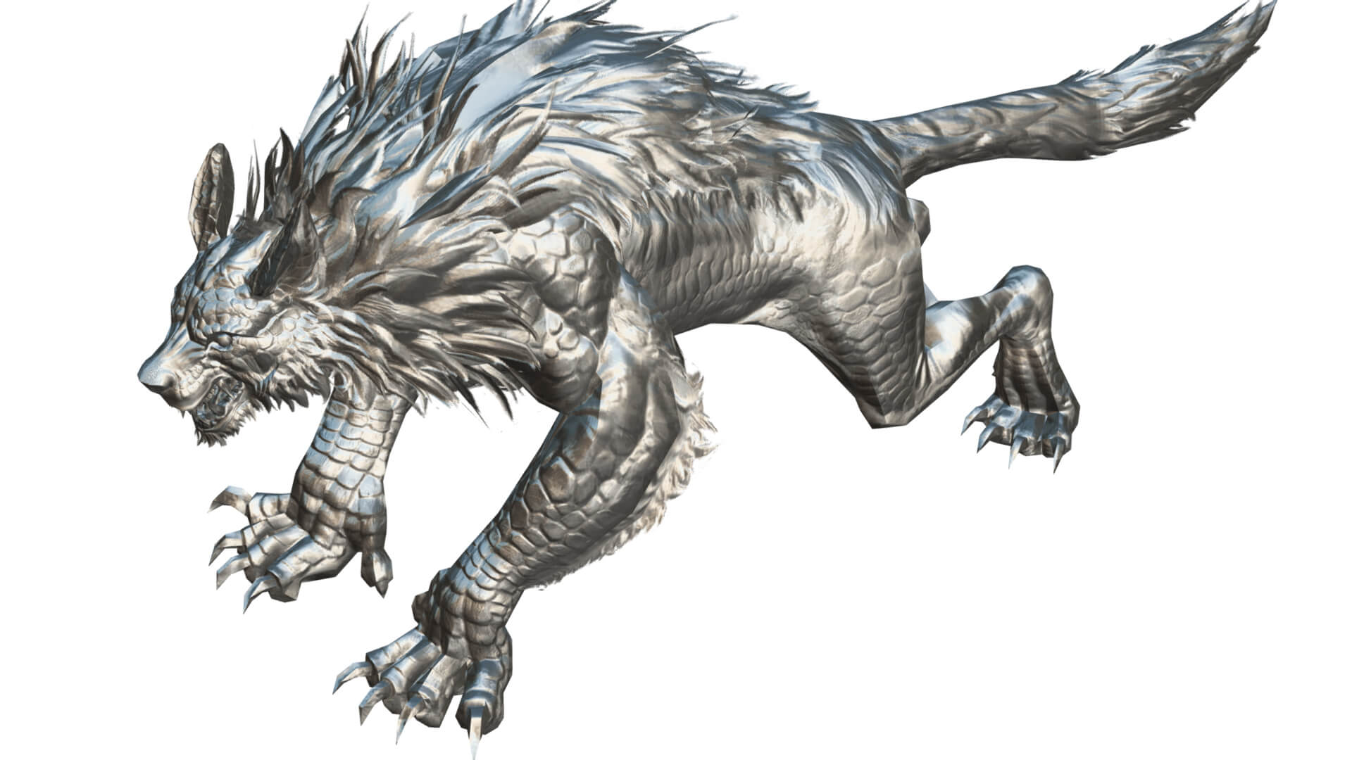 Blue Giant Werewolf Wolf Winter Animal Wolves Monster - 3D Model by ...