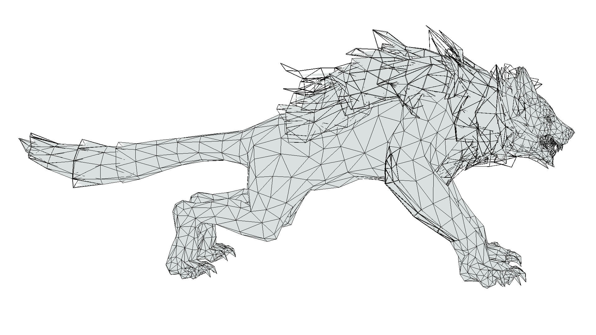 Blue Giant Werewolf Wolf Winter Animal Wolves Monster - 3D Model by ...