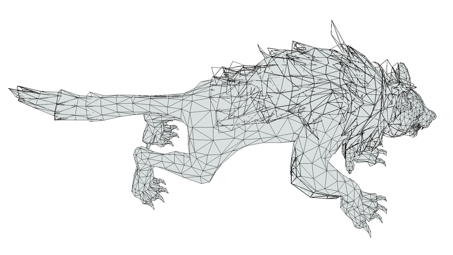 Blue Giant Werewolf Wolf Winter Animal Wolves Monster - 3D Model by ...