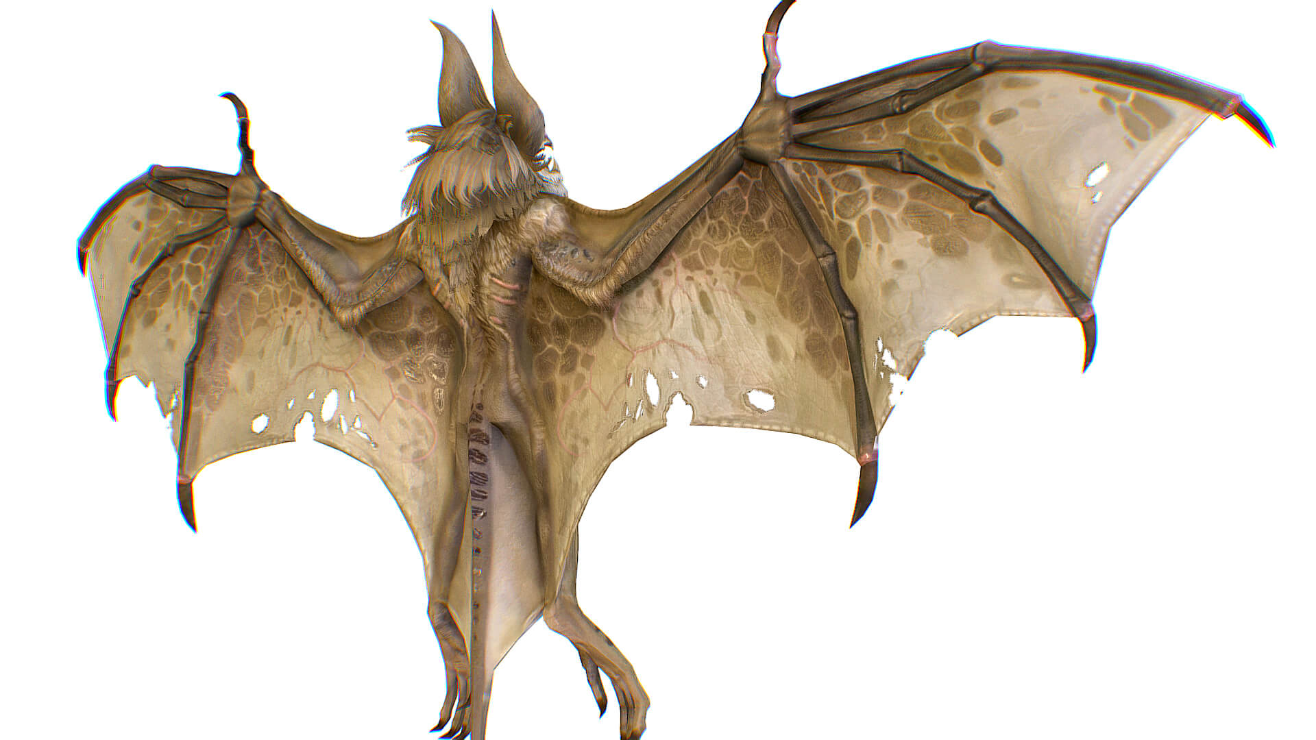 Brown Bat Vampire Mouse Monster - 3D Model by LiveBook3D