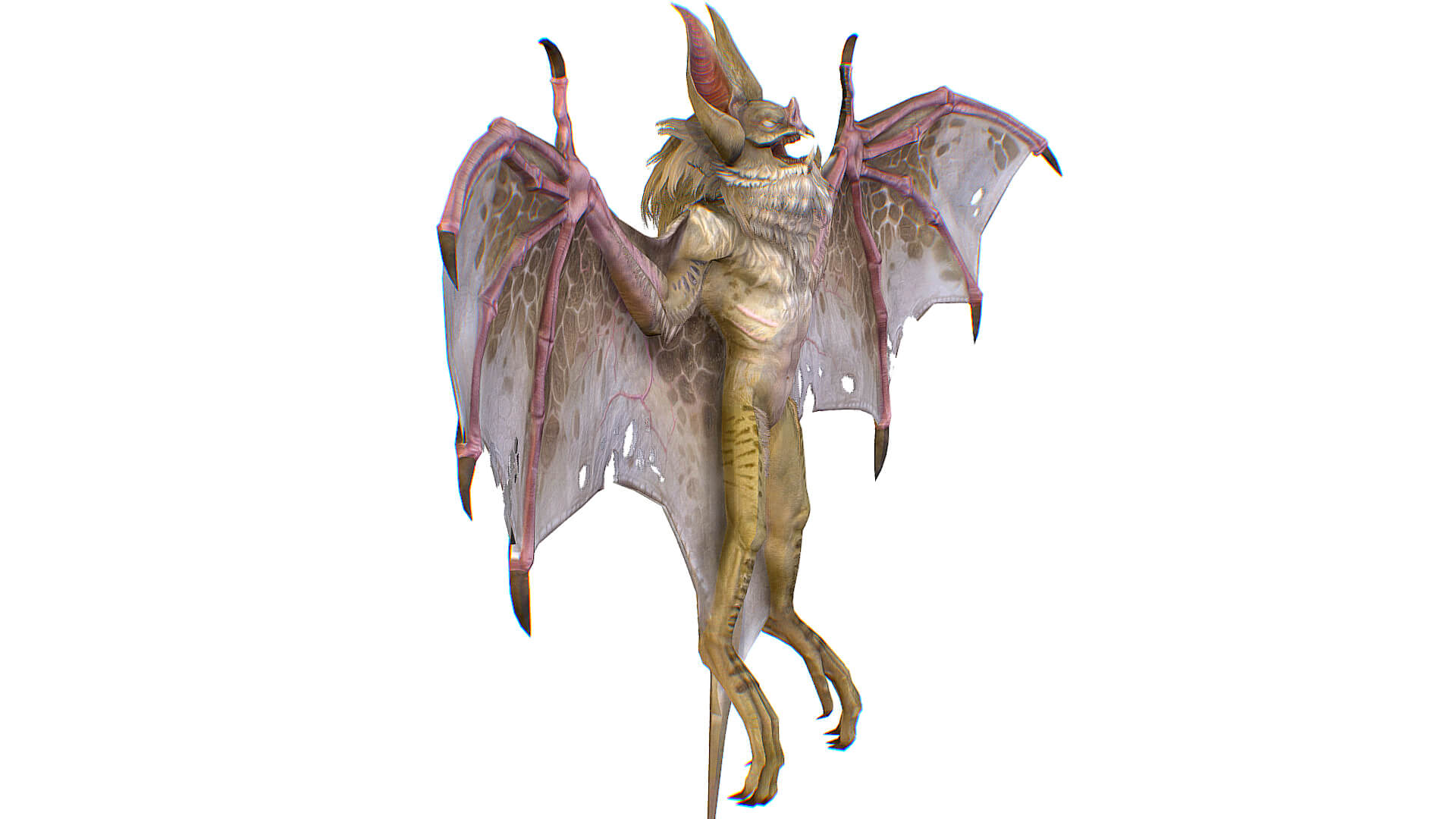 Brown Bat Vampire Mouse Monster - 3D Model by LiveBook3D