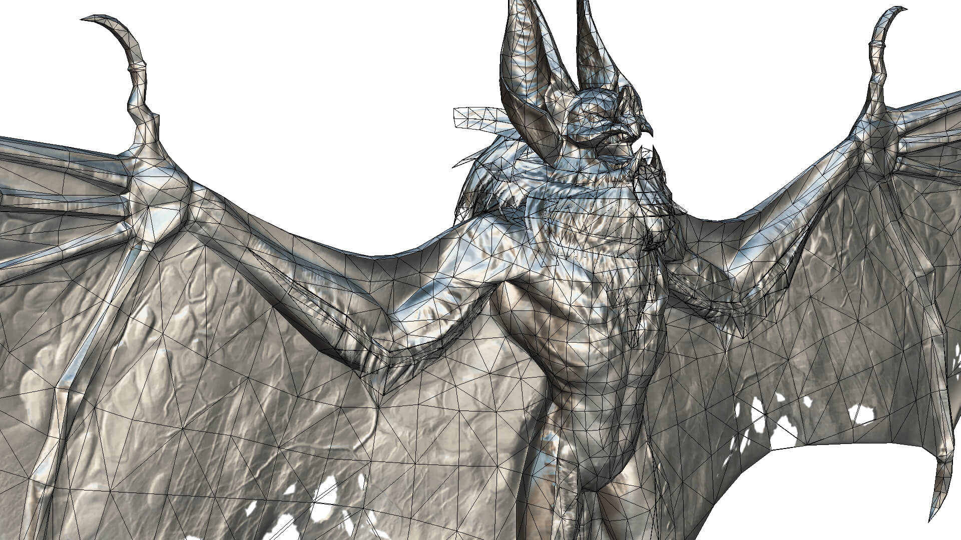 Brown Bat Vampire Mouse Monster - 3D Model by LiveBook3D