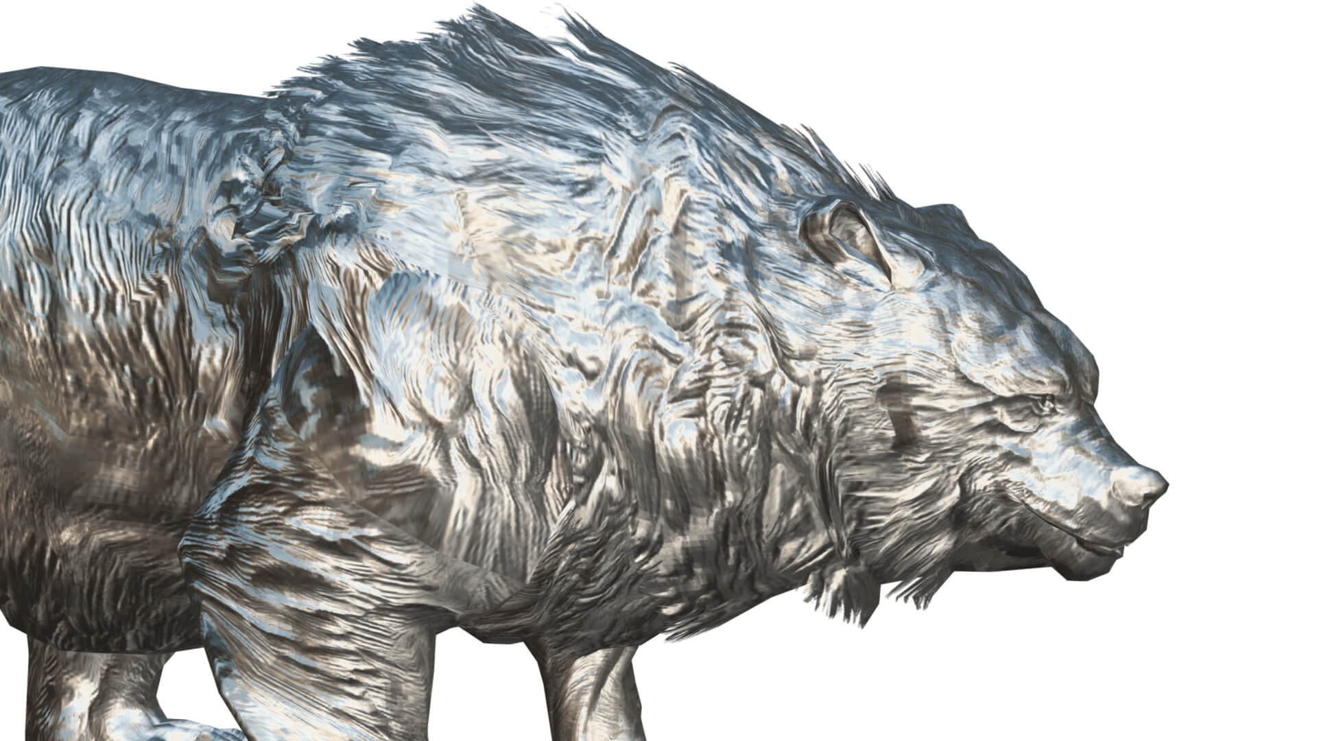 Bear Cave Black Wild Animal Mammal Large Grizzly - 3D Model by LiveBook3D