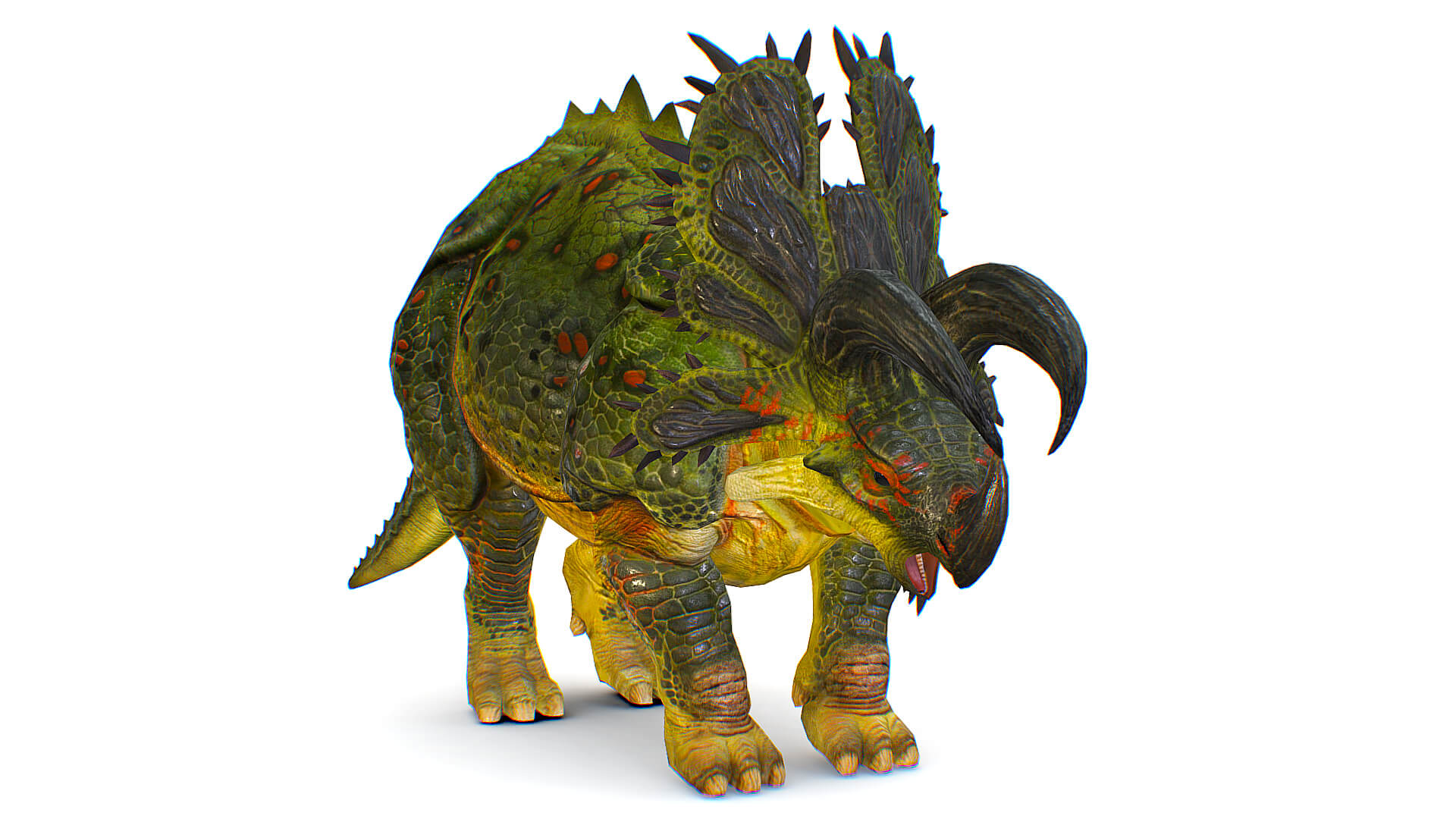 Dinosaur Triceratops Tricera Monster Giant - 3D Model by LiveBook3D