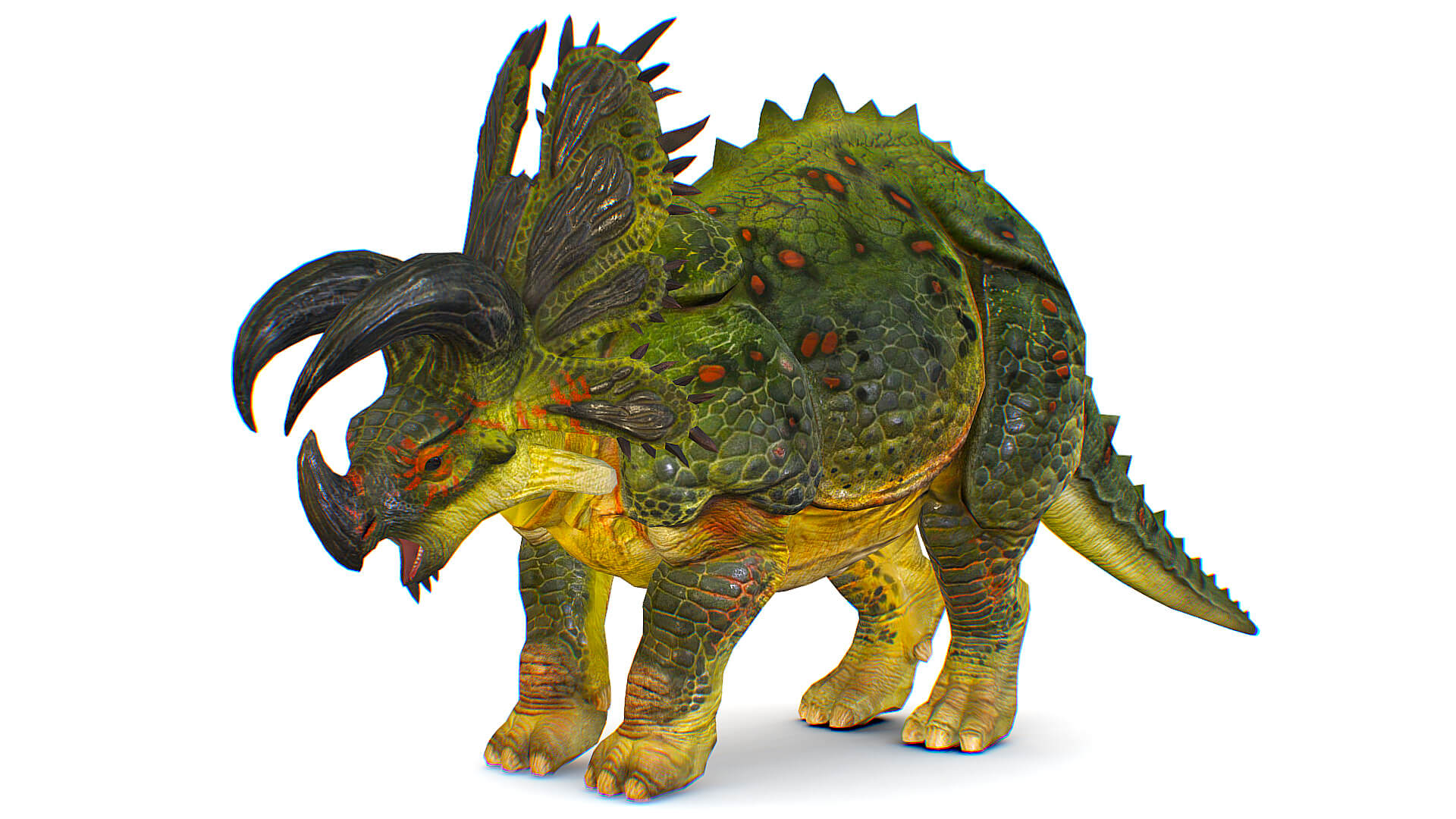 Dinosaur Triceratops Tricera Monster Giant - 3D Model by LiveBook3D