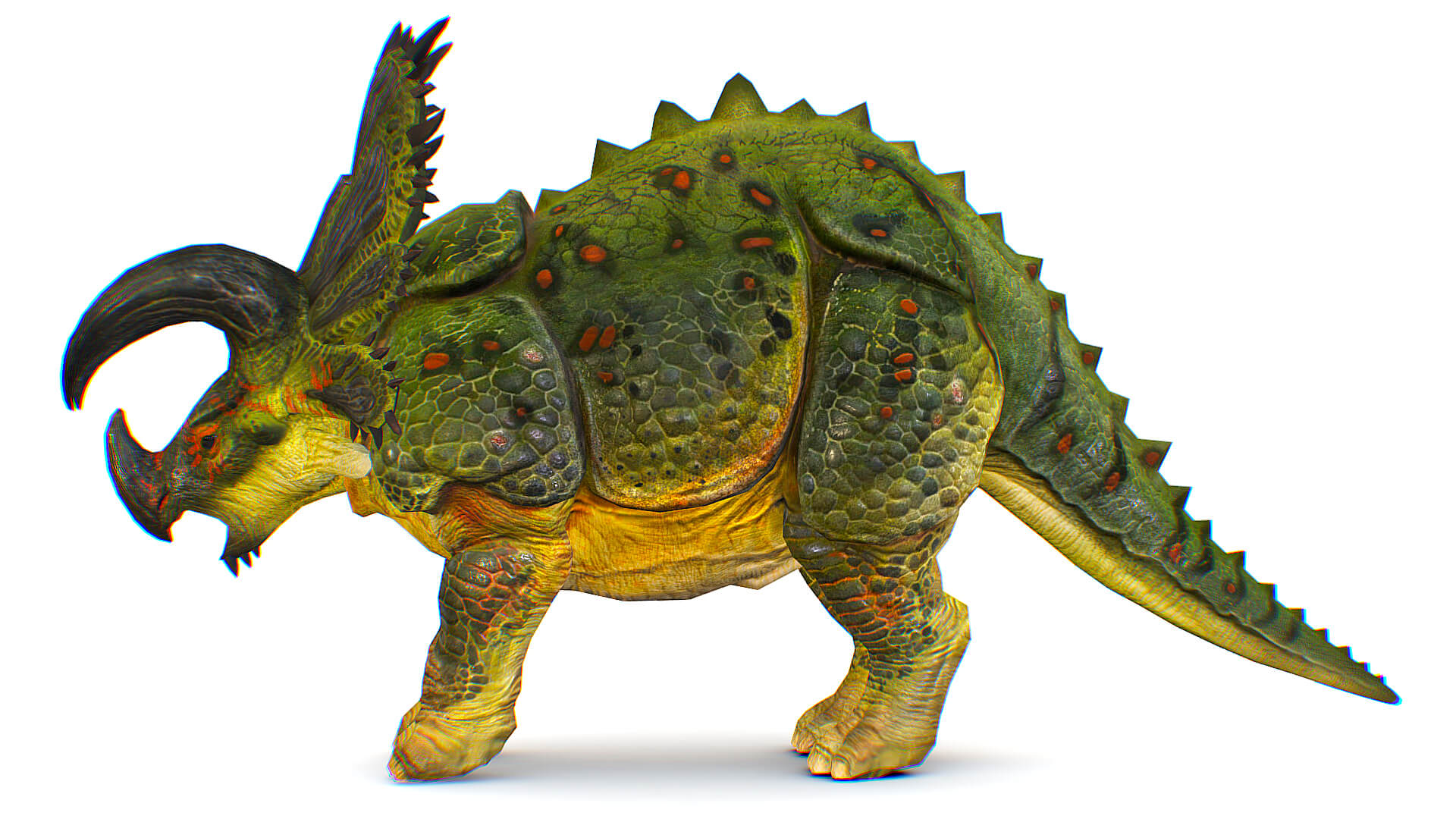 Dinosaur Triceratops Tricera Monster Giant - 3D Model by LiveBook3D