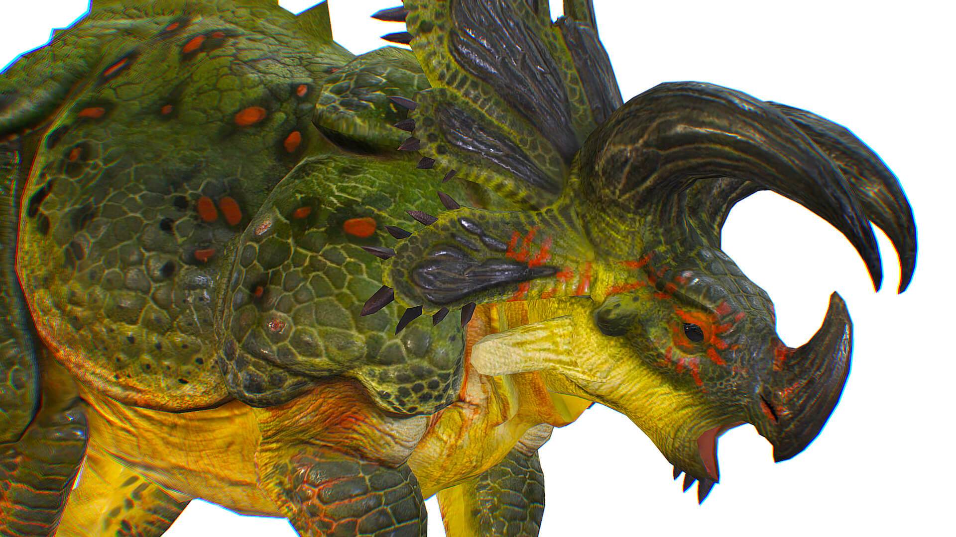 Dinosaur Triceratops Tricera Monster Giant - 3D Model by LiveBook3D