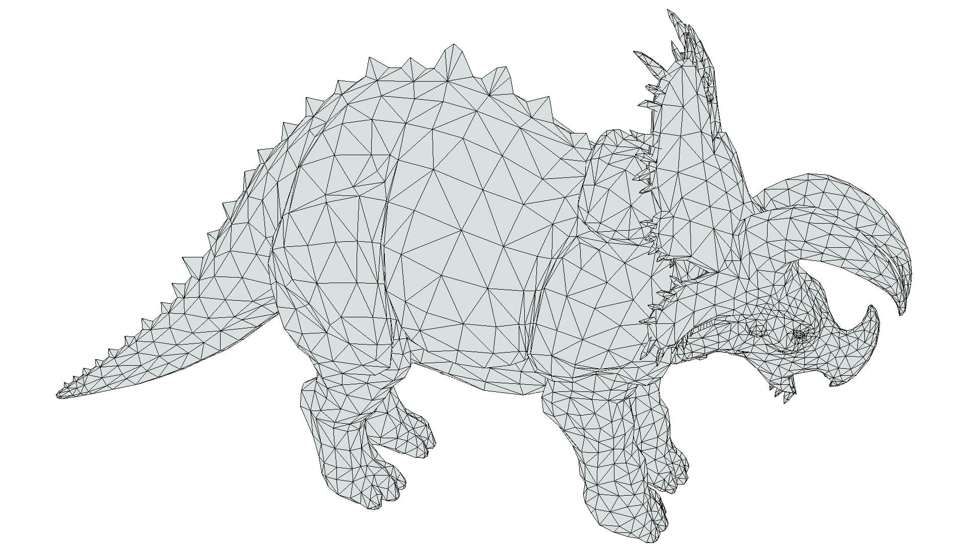 Dinosaur Triceratops Tricera Monster Giant - 3D Model by LiveBook3D