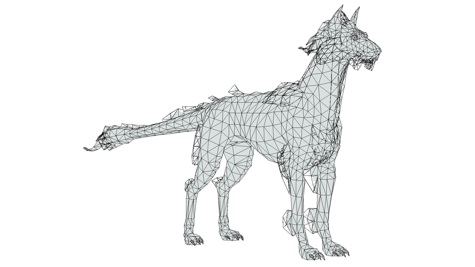 Dog Greyhound Sighthound Domestic Animal - 3D Model by LiveBook3D