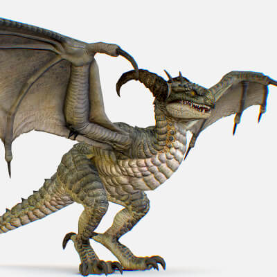 Dragon Fantasy Creature Monster Animal Pet Boss - 3D Model by LiveBook3D