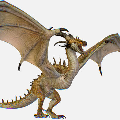 Dragon Fantasy Creature Monster Animal Pet Boss - 3D Model by LiveBook3D