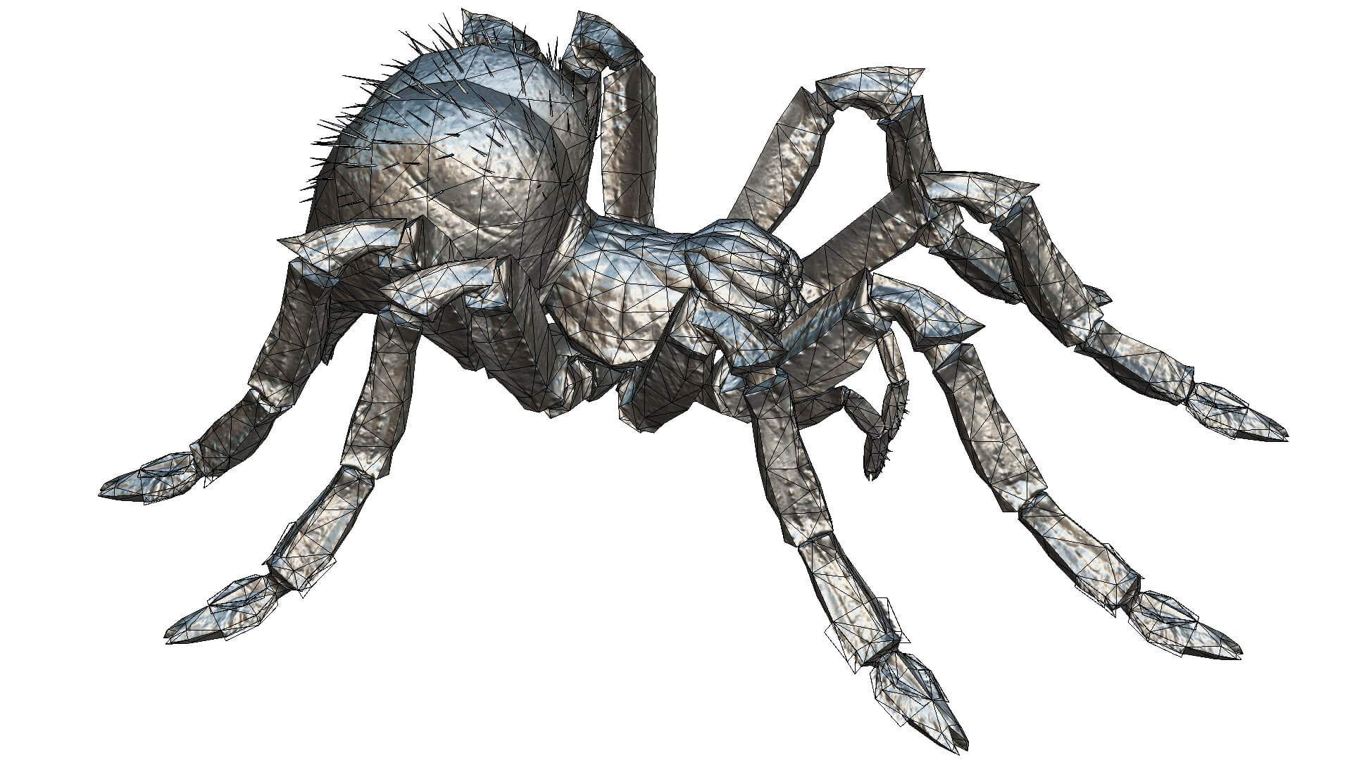Fantasy Red Spider Monster Creature Giant Arachnid - 3D Model by LiveBook3D