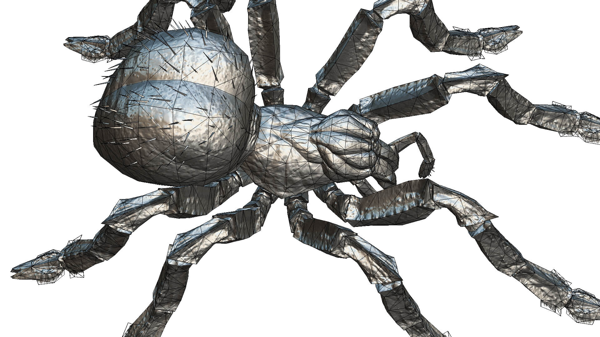 Fantasy Red Spider Monster Creature Giant Arachnid - 3D Model by LiveBook3D