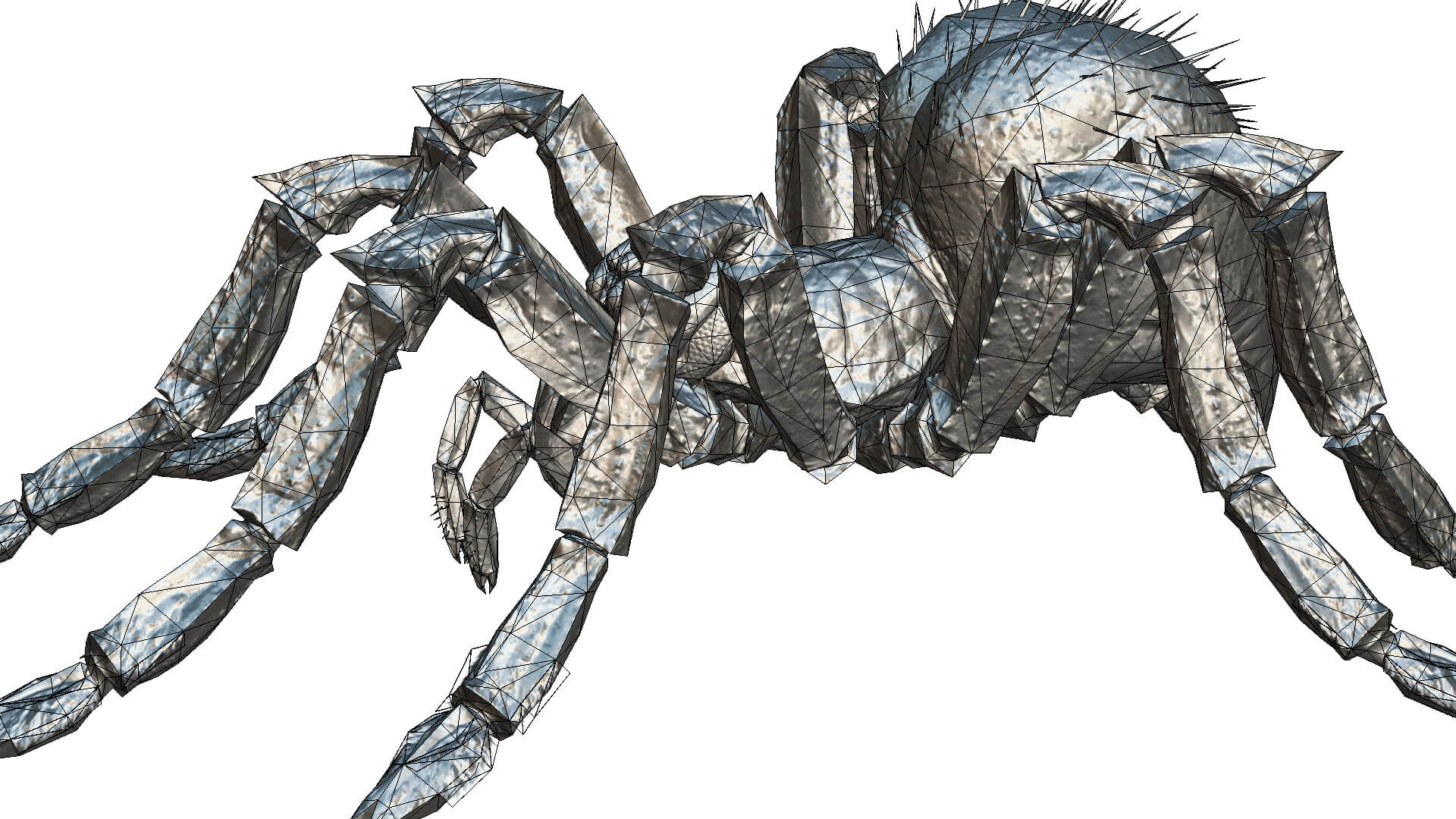 Fantasy Red Spider Monster Creature Giant Arachnid - 3D Model by LiveBook3D