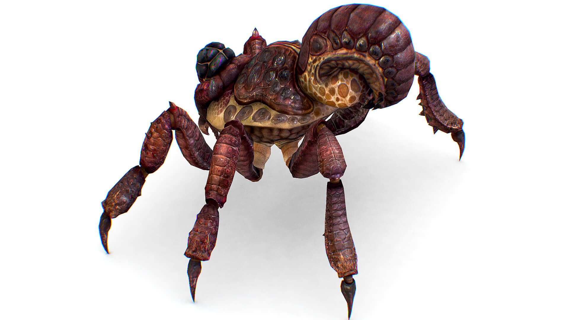 Fantasy Red Spider Monster Creature Giant Arachnid - 3D Model by LiveBook3D