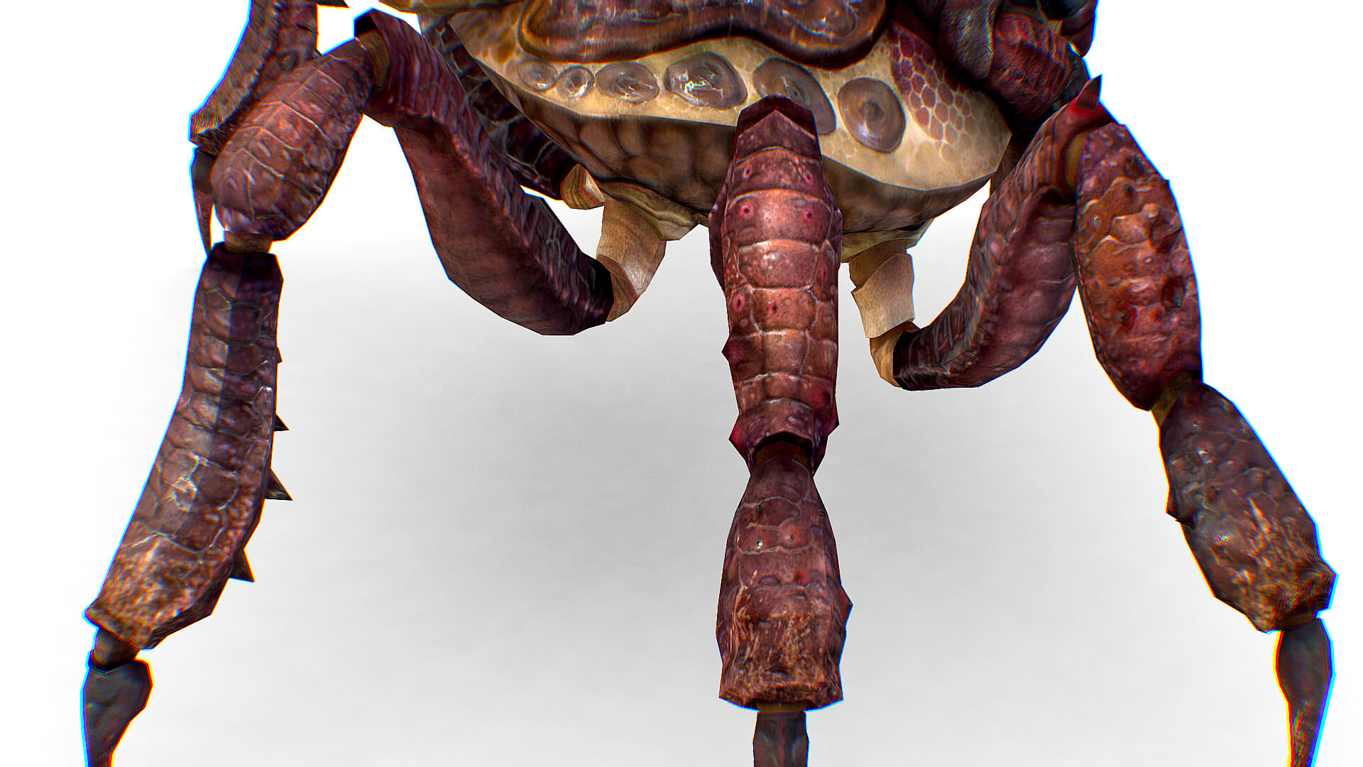 Fantasy Red Spider Monster Creature Giant Arachnid - 3D Model by LiveBook3D