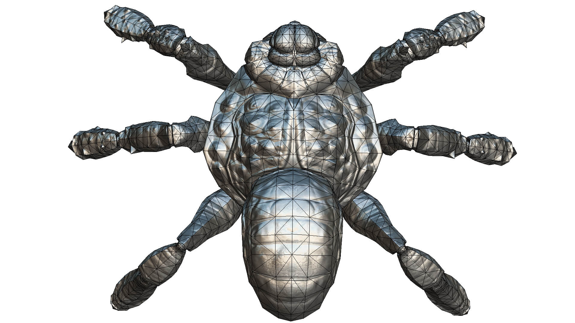 Fantasy Red Spider Monster Creature Giant Arachnid - 3D Model by LiveBook3D