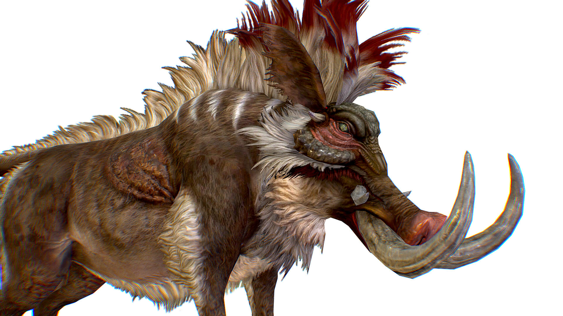 Forest Pig Animal Bushpig Big Giant Mammal - 3D Model by LiveBook3D