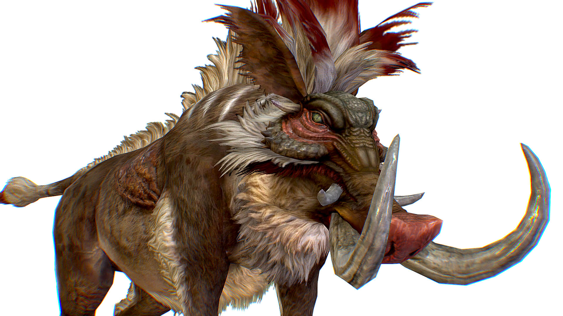 Forest Pig Animal Bushpig Big Giant Mammal - 3D Model by LiveBook3D