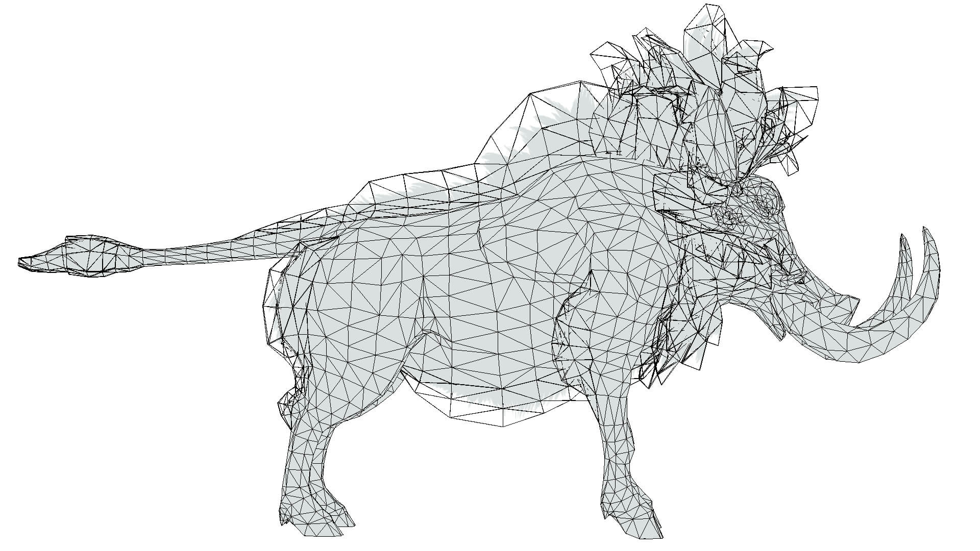 Forest Pig Animal Bushpig Big Giant Mammal - 3D Model by LiveBook3D