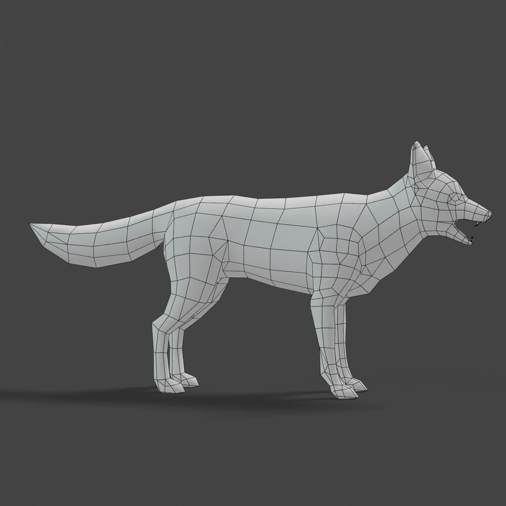 Fox Redfox Vulpes Coyote Wolf Jackal Scavenger Predator - 3D Model by ...