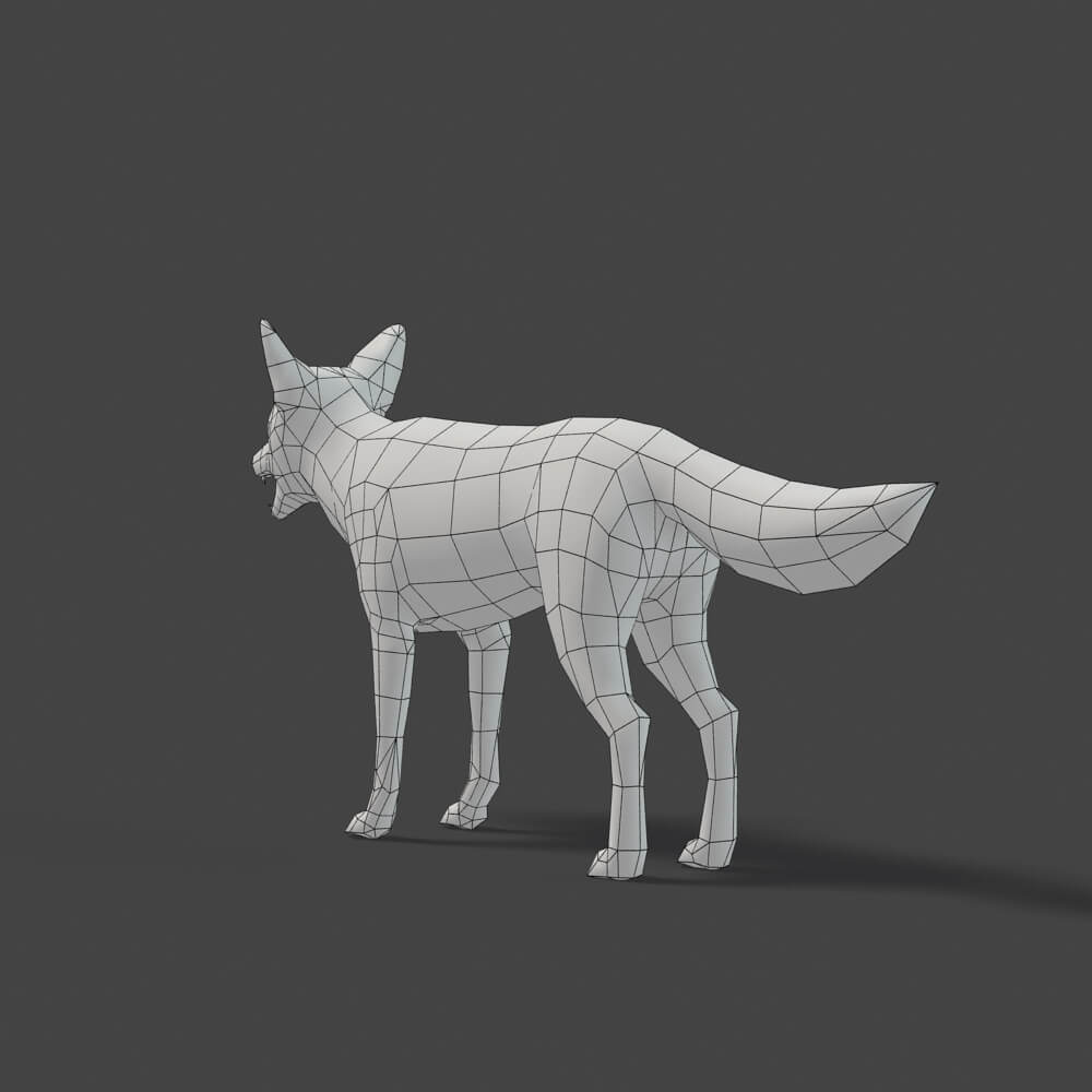 Fox Redfox Vulpes Coyote Wolf Jackal Scavenger Predator - 3D Model by ...