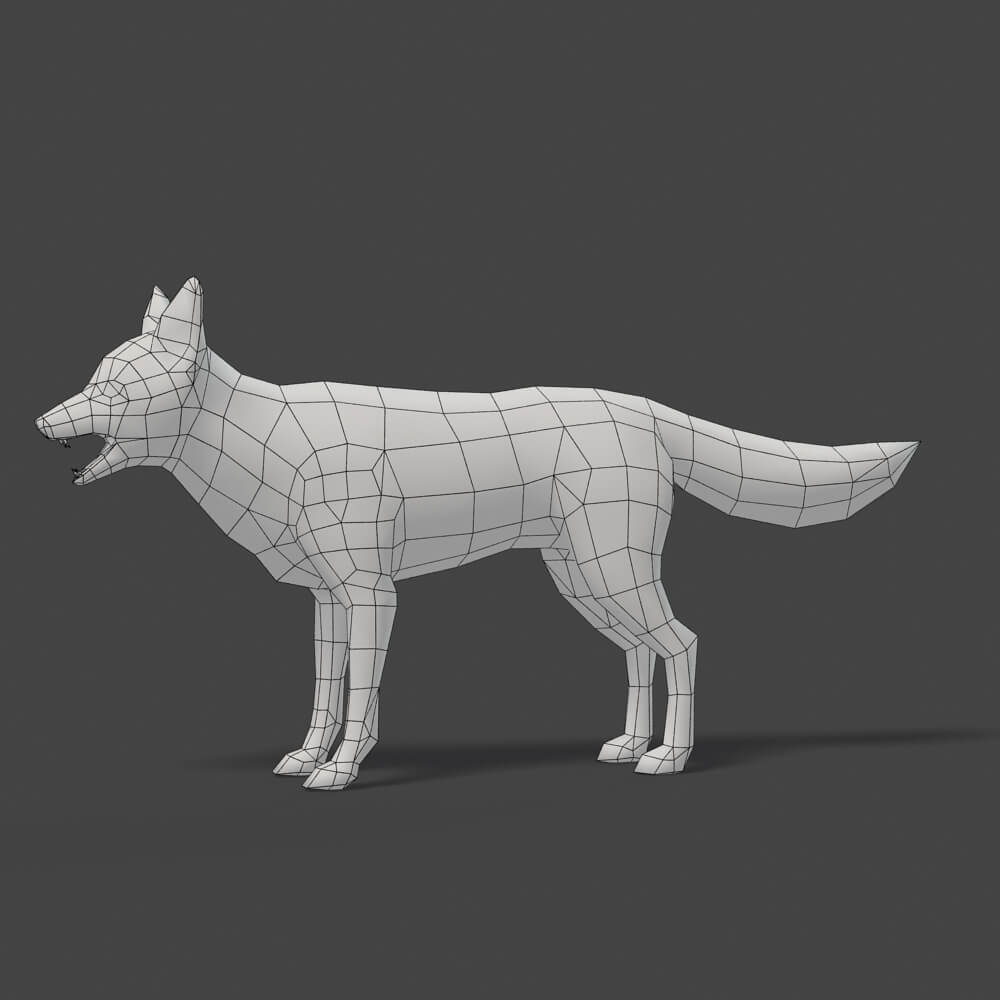Fox Redfox Vulpes Coyote Wolf Jackal Scavenger Predator - 3D Model by ...