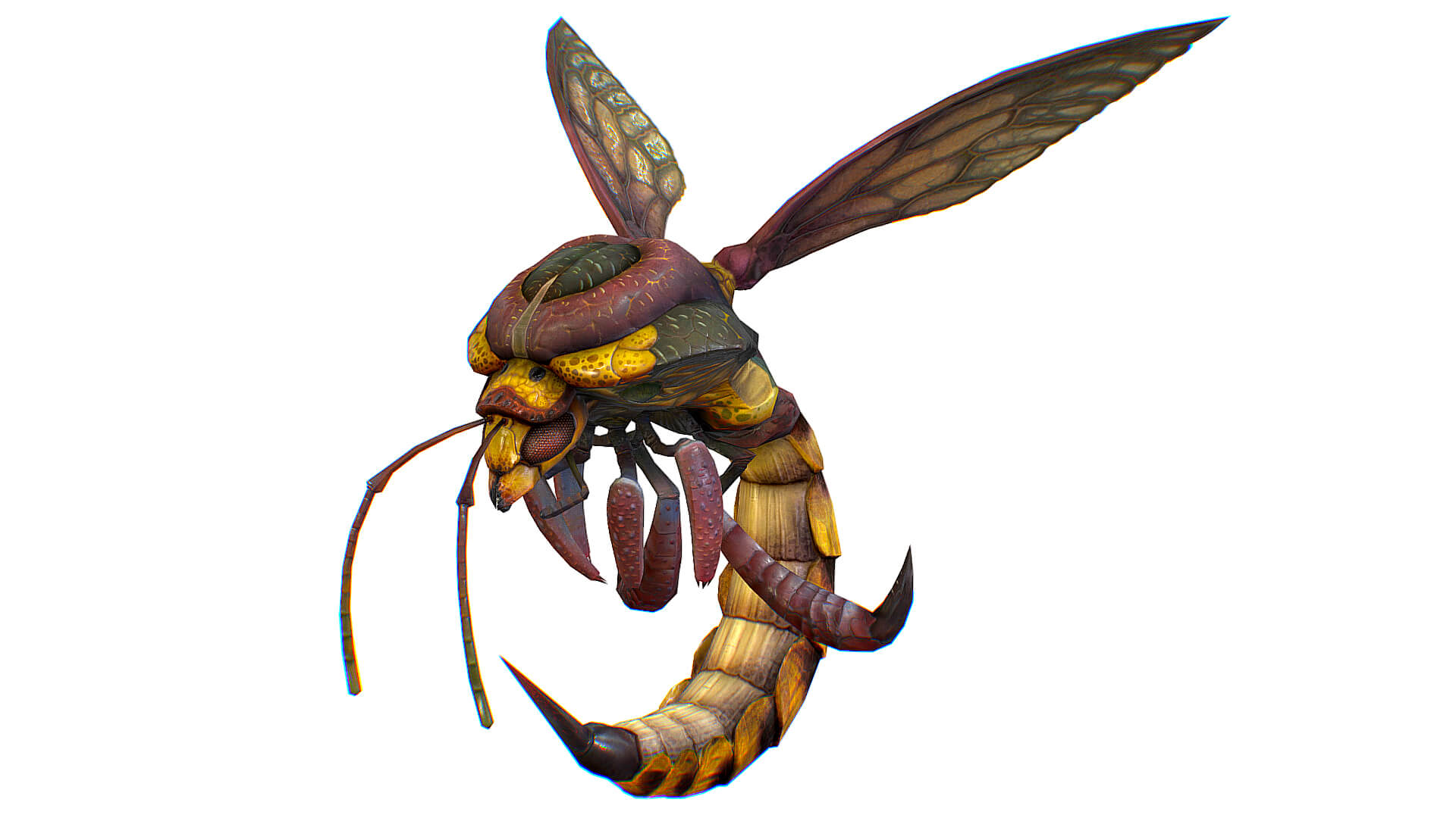 Giant Bee Insect Monster Bug Beetle Animal - 3D Model by LiveBook3D