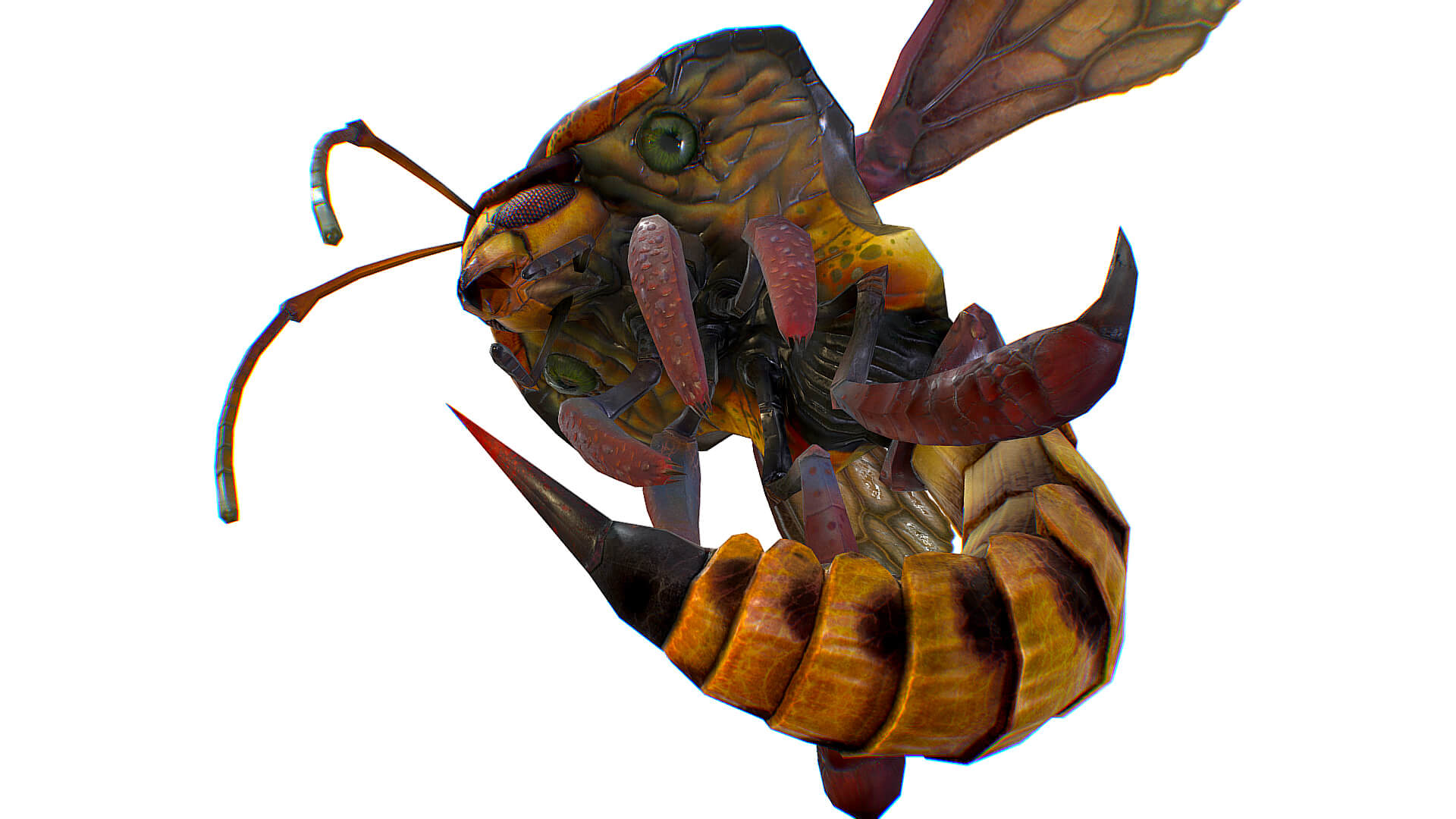 Giant Bee Insect Monster Bug Beetle Animal - 3D Model by LiveBook3D