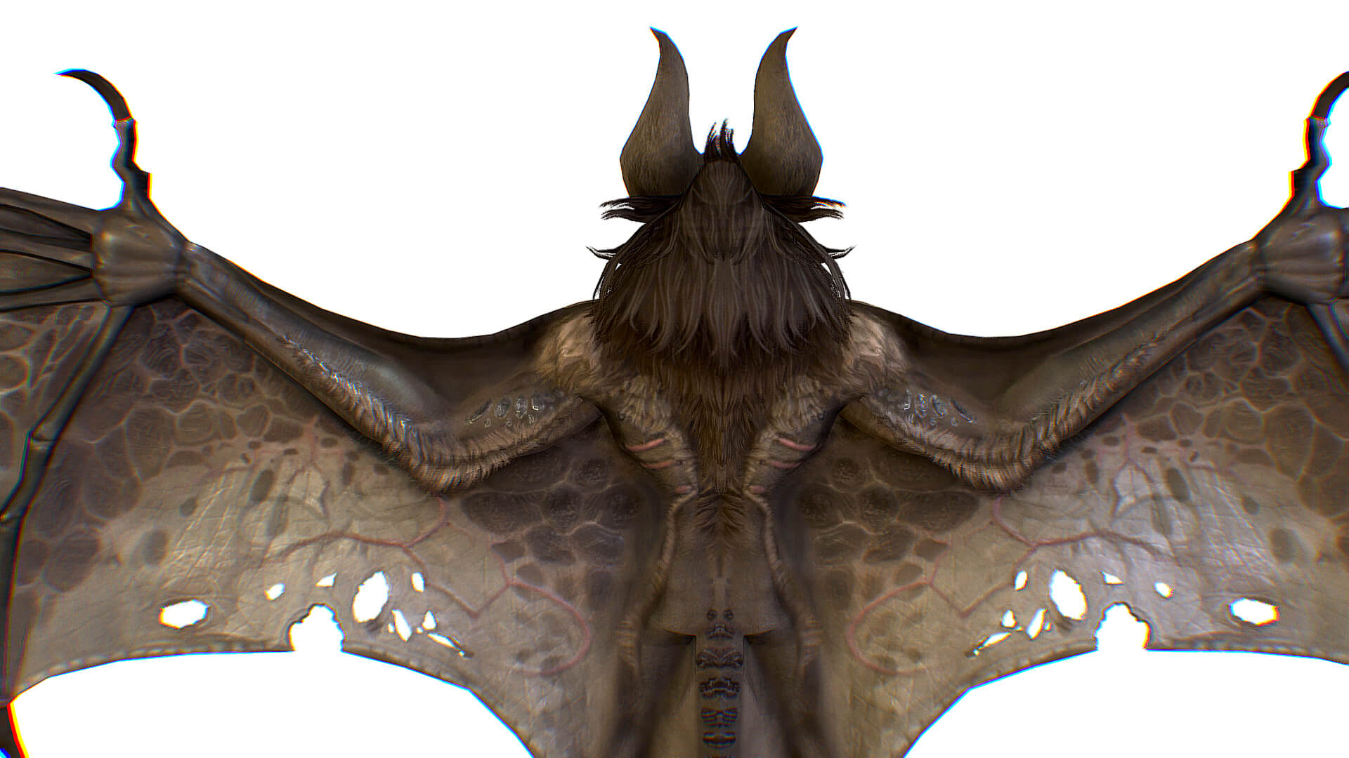 Gray Bat Vampire Mouse Monster - 3D Model by LiveBook3D