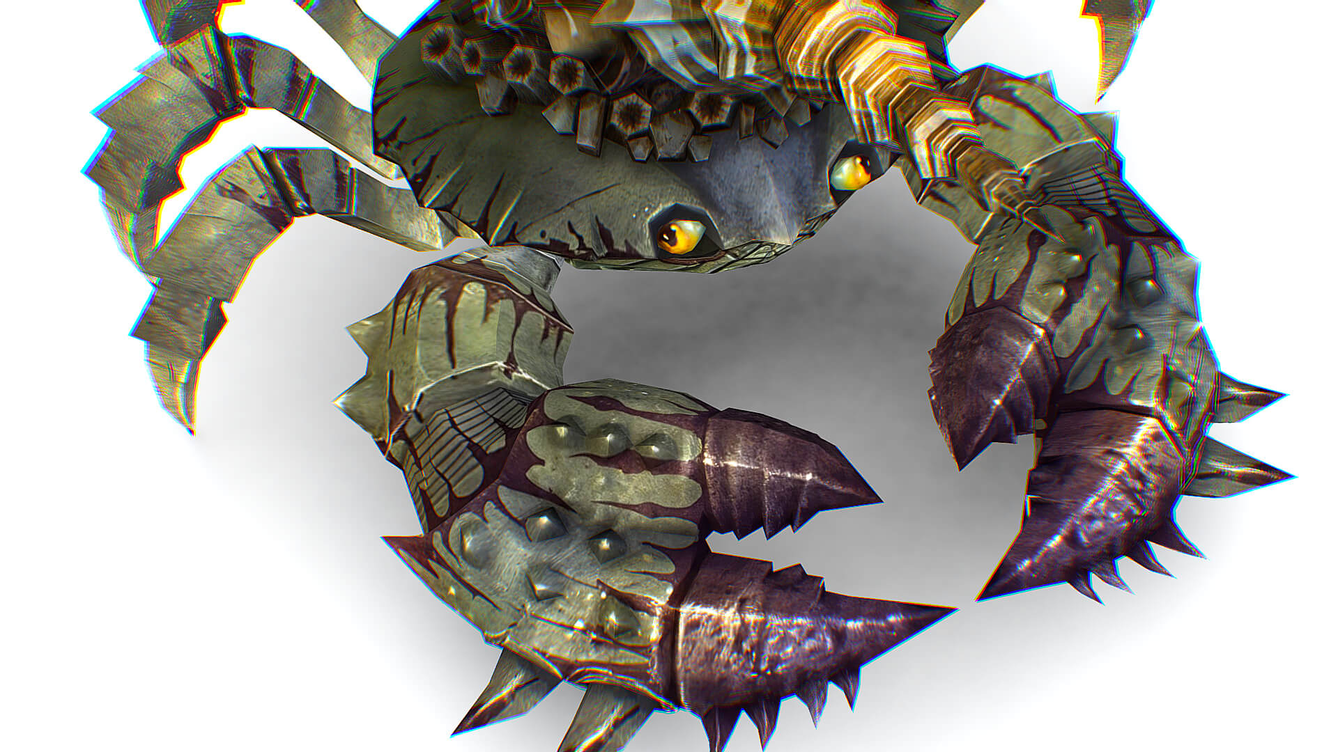 Gray Giant Crab Shell Crayfish Arthropod Sea Animal - 3D Model by ...