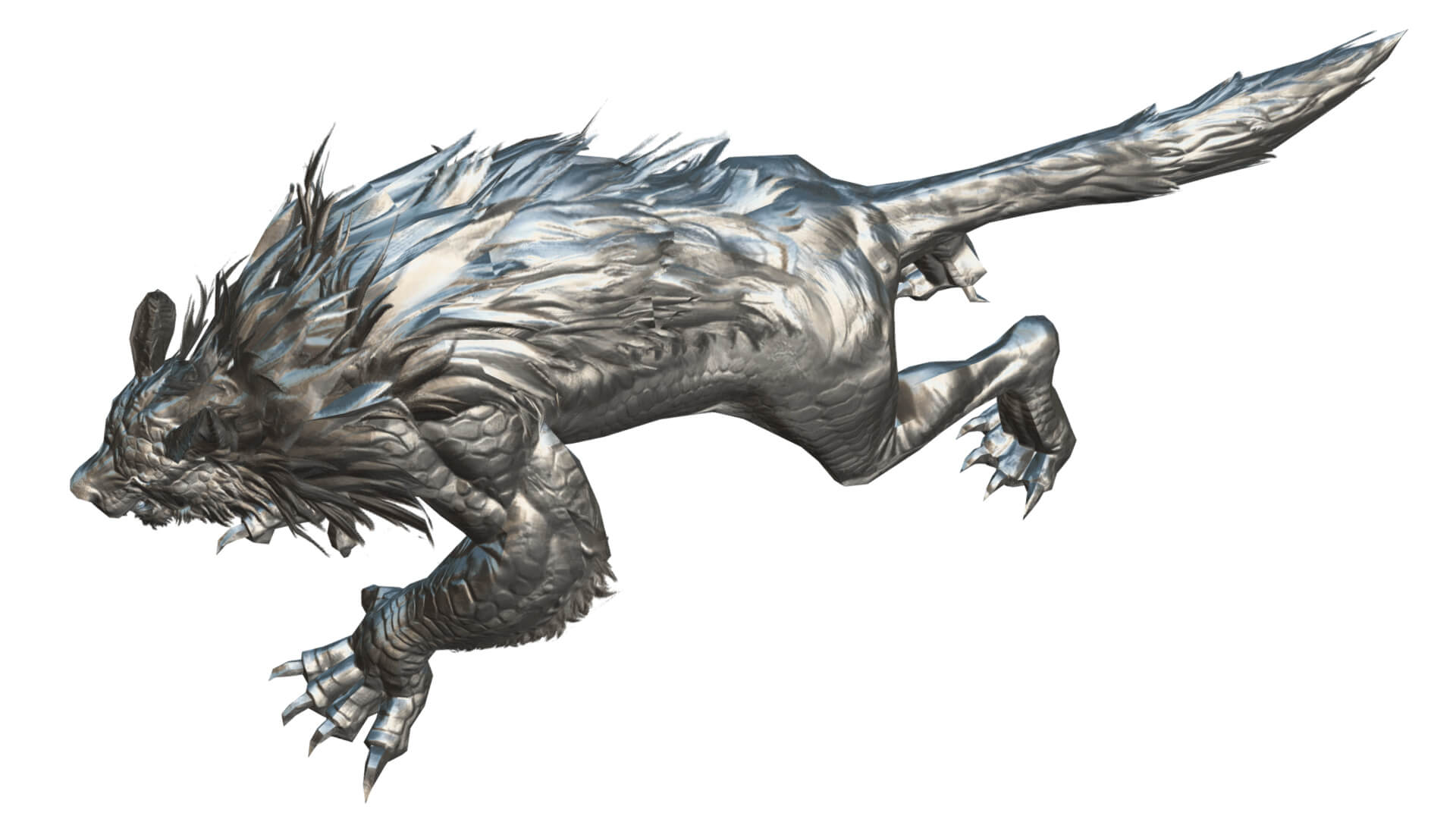 Gray Giant Werewolf Wolf Winter Animal Wolves Monster - 3D Model by ...