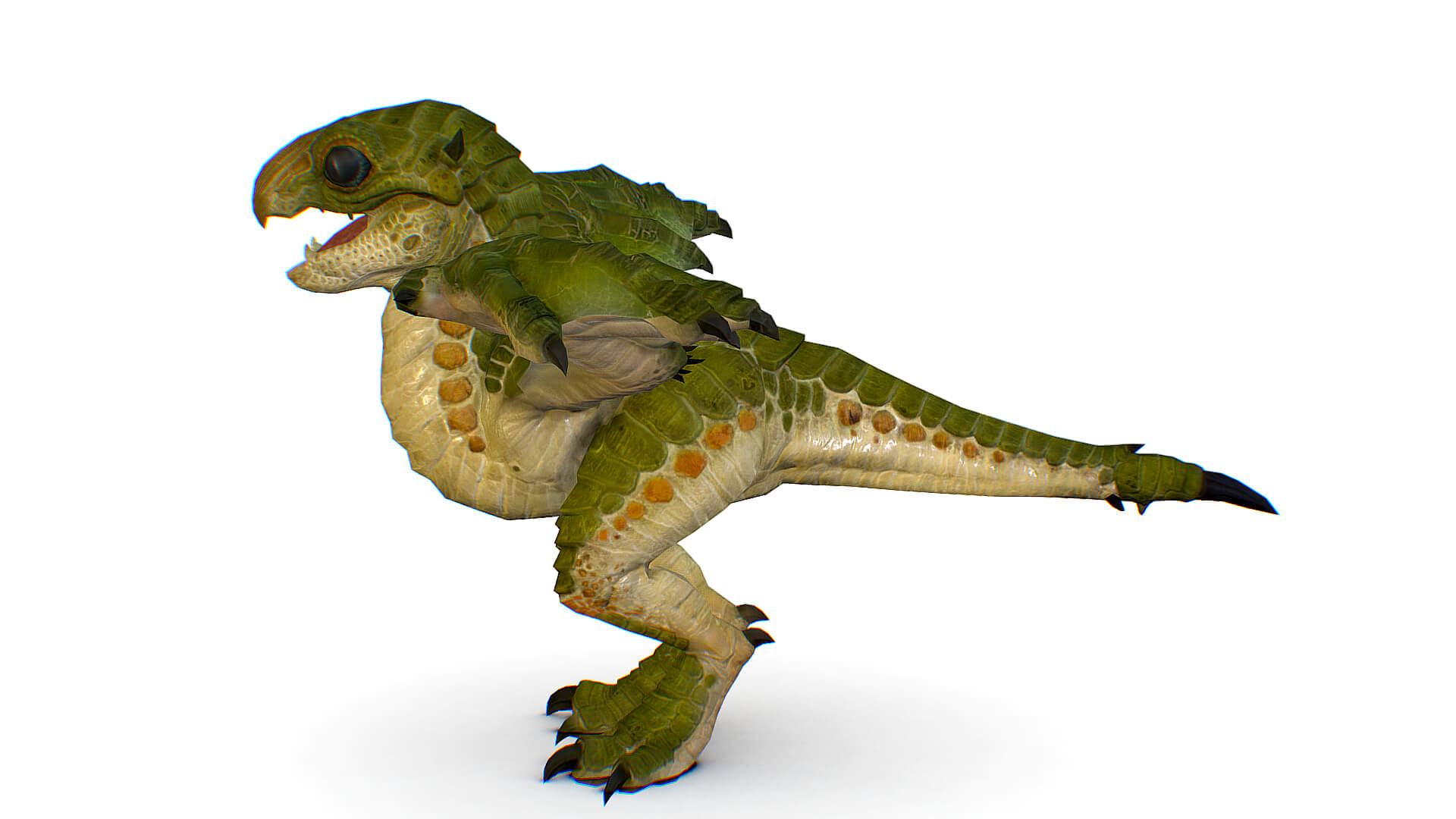 Green Baby Dragon Fantasy Creature Monster Animal Pet Boss - 3D Model ...