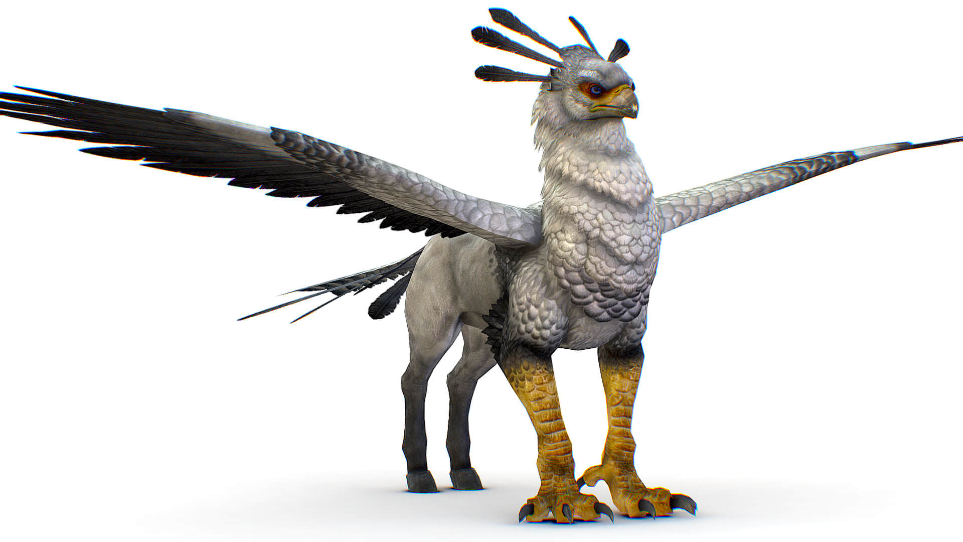 Griffon Fantasy Mythic Gryphon Monster Creature - 3D Model by LiveBook3D