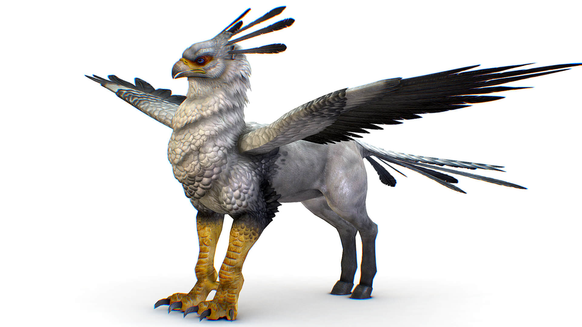 Griffon Fantasy Mythic Gryphon Monster Creature - 3D Model by LiveBook3D