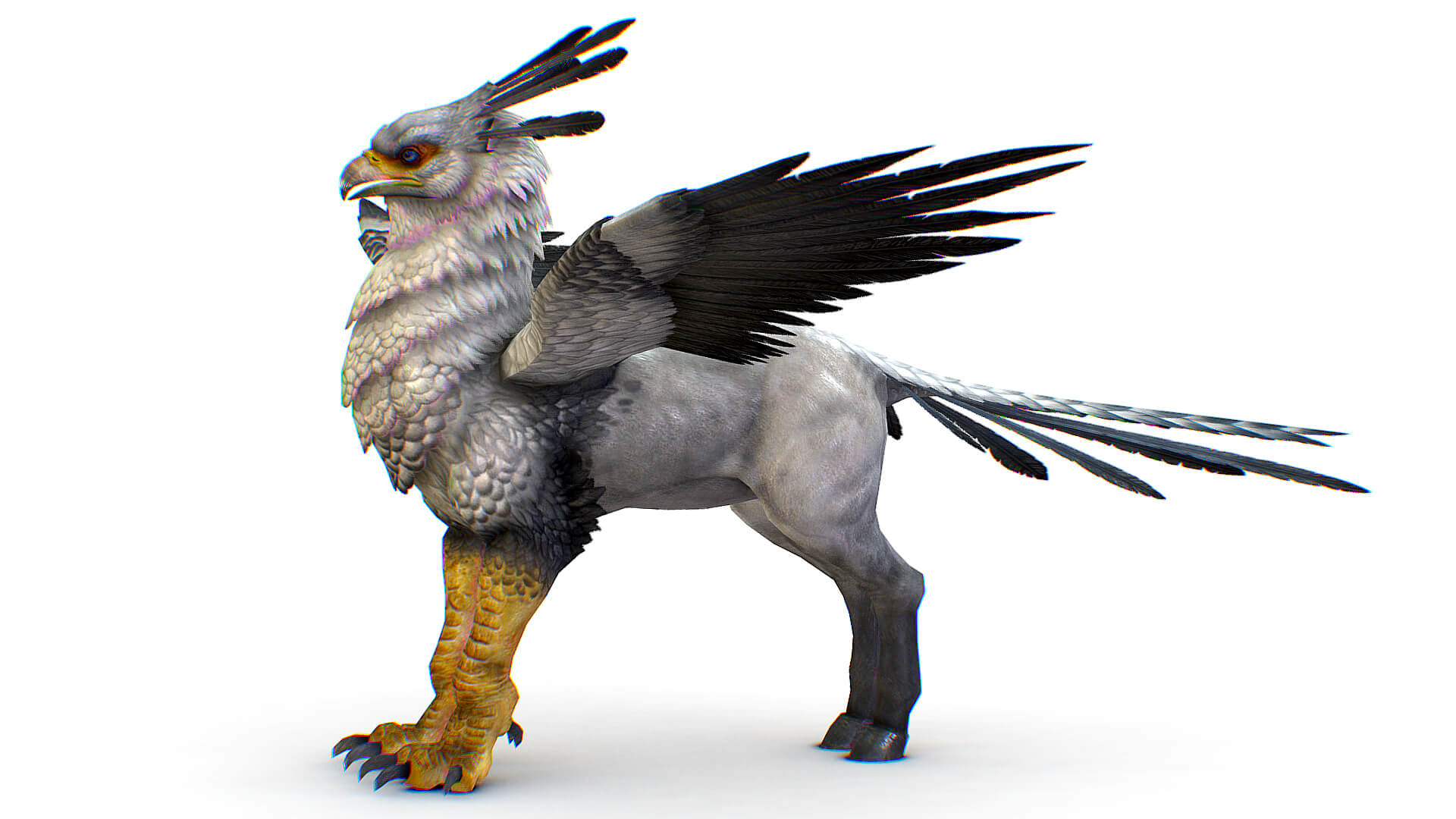 Griffon Fantasy Mythic Gryphon Monster Creature - 3D Model by LiveBook3D