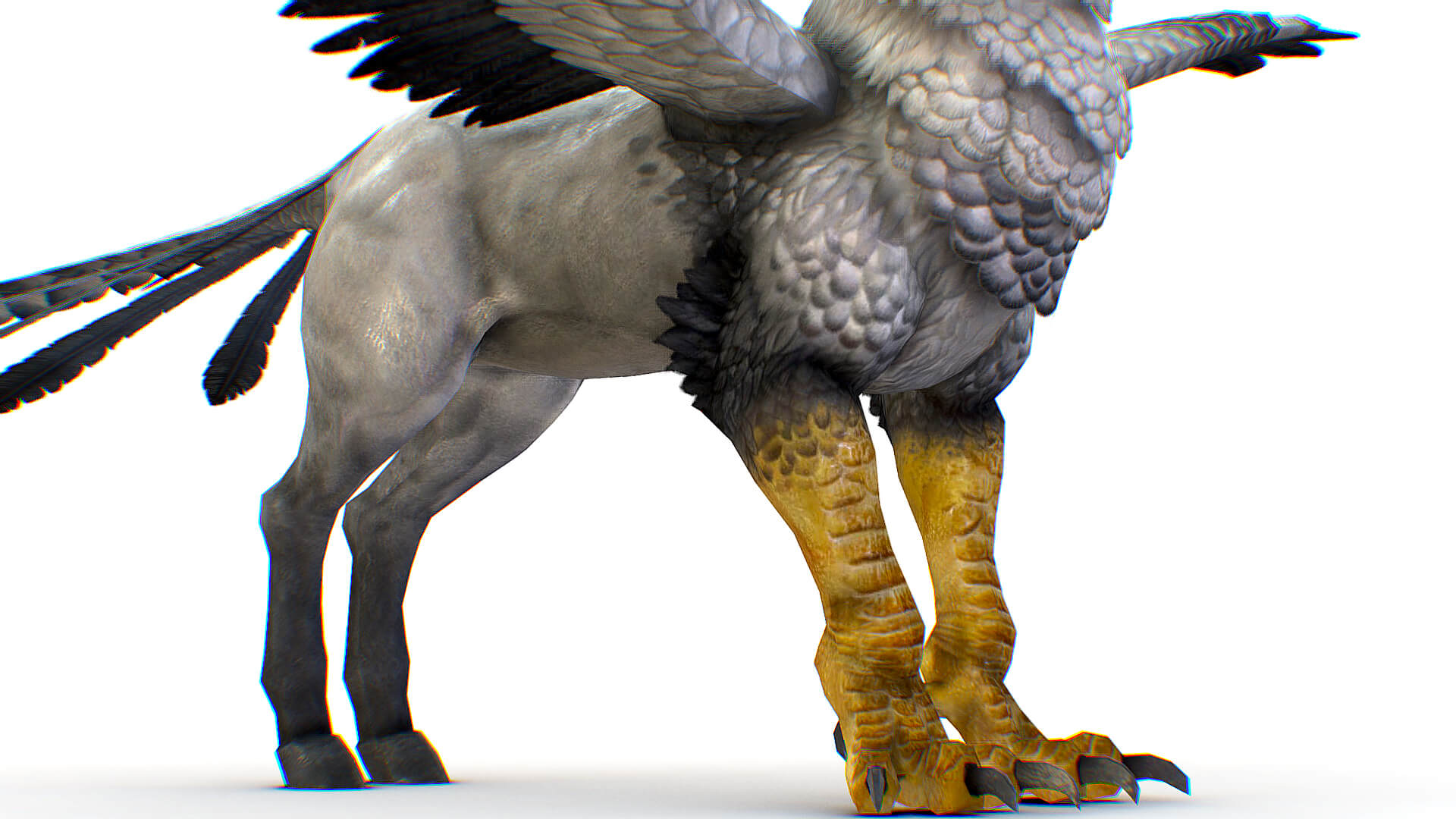 Griffon Fantasy Mythic Gryphon Monster Creature - 3D Model by LiveBook3D