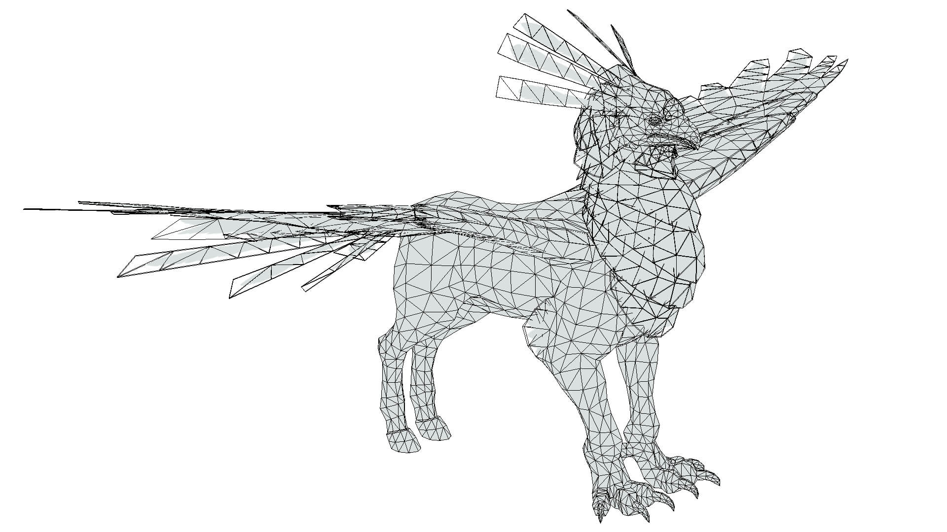 Griffon Fantasy Mythic Gryphon Monster Creature - 3D Model by LiveBook3D